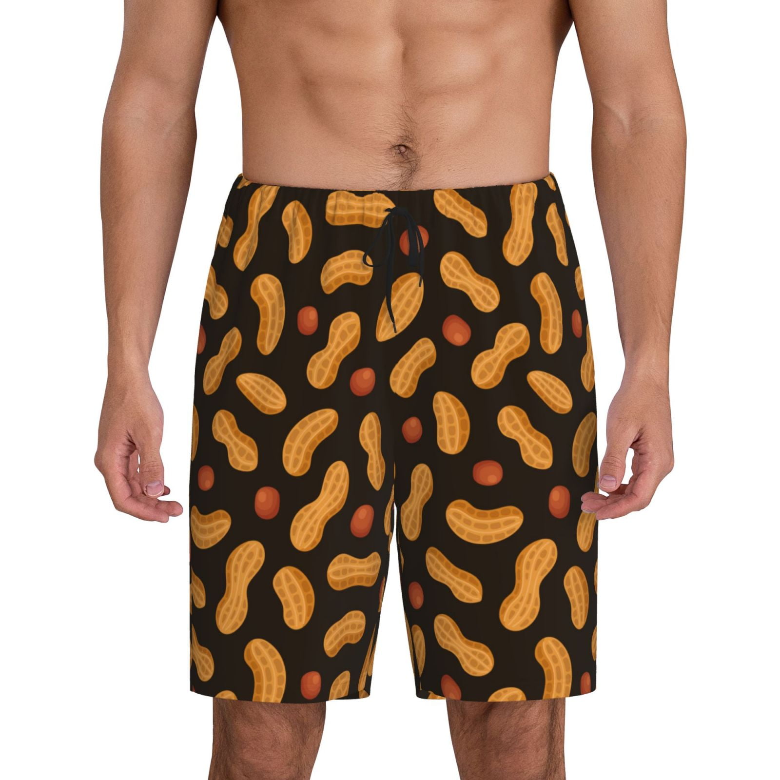 JUNZAN Peanuts5 Pattern Sleep Pajama Shorts for Men,Men's Pajama Bottoms,Sleepwear,Pj Shorts ...