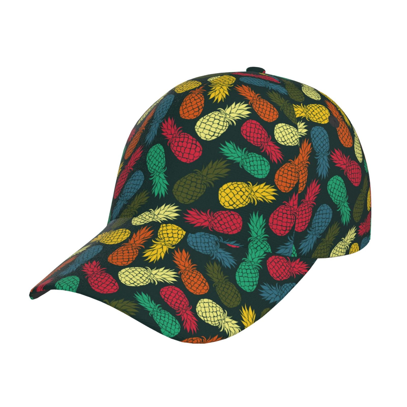 JUNZAN Pineapple Fruit Colorful Print Baseball Cap,Unisex Sports Cap ...
