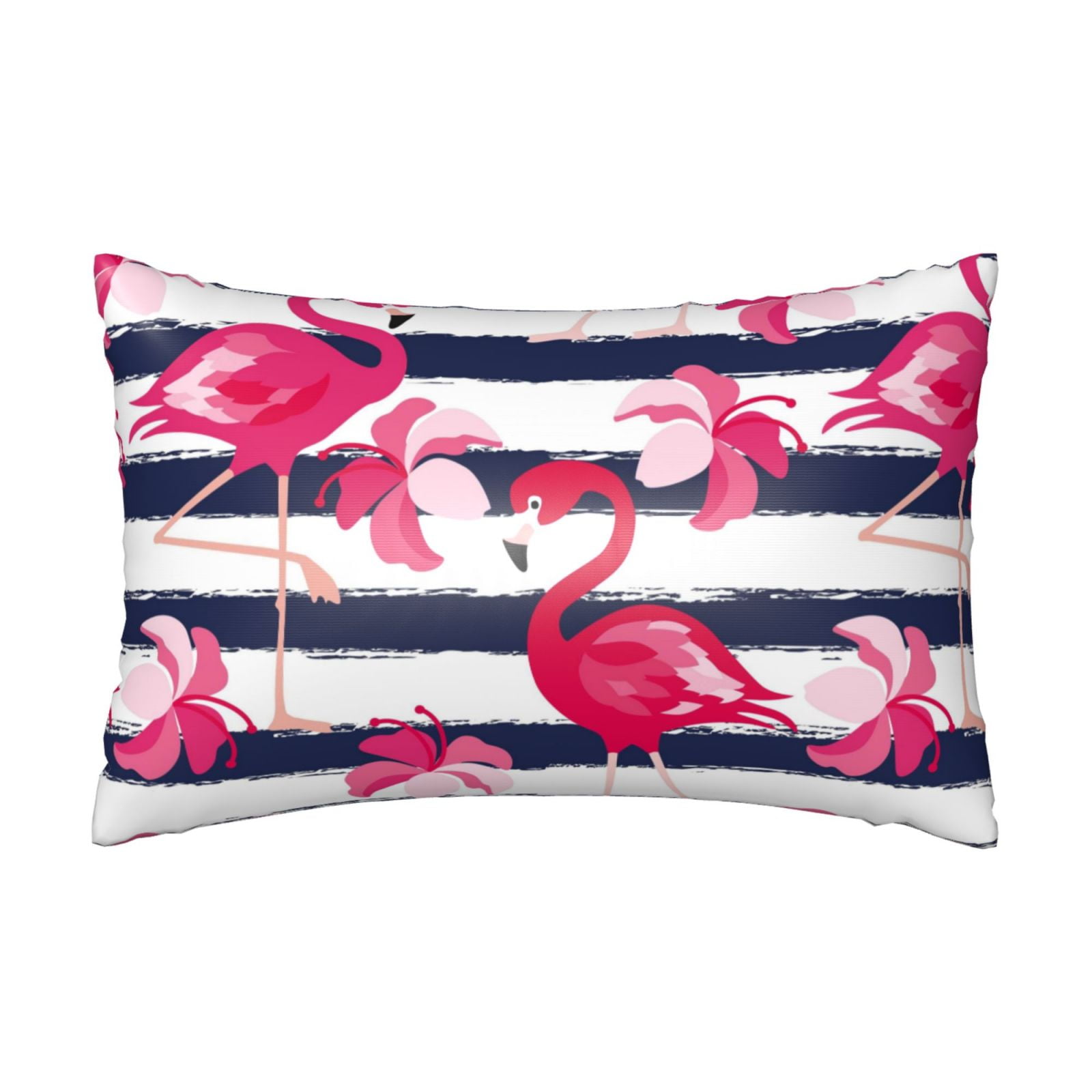 JUNZAN Pink Flamingos Silk Pillowcase for Hair and Skin,Cooling Sleep ...