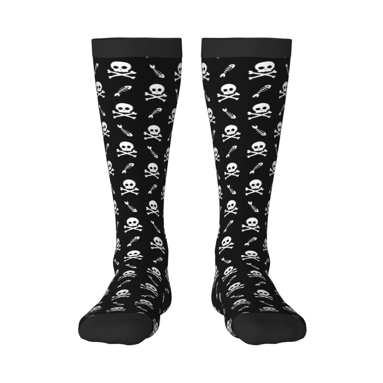 JUNZAN Pirate skull Fun Novelty Knee Warmer High Socks - Walmart.com