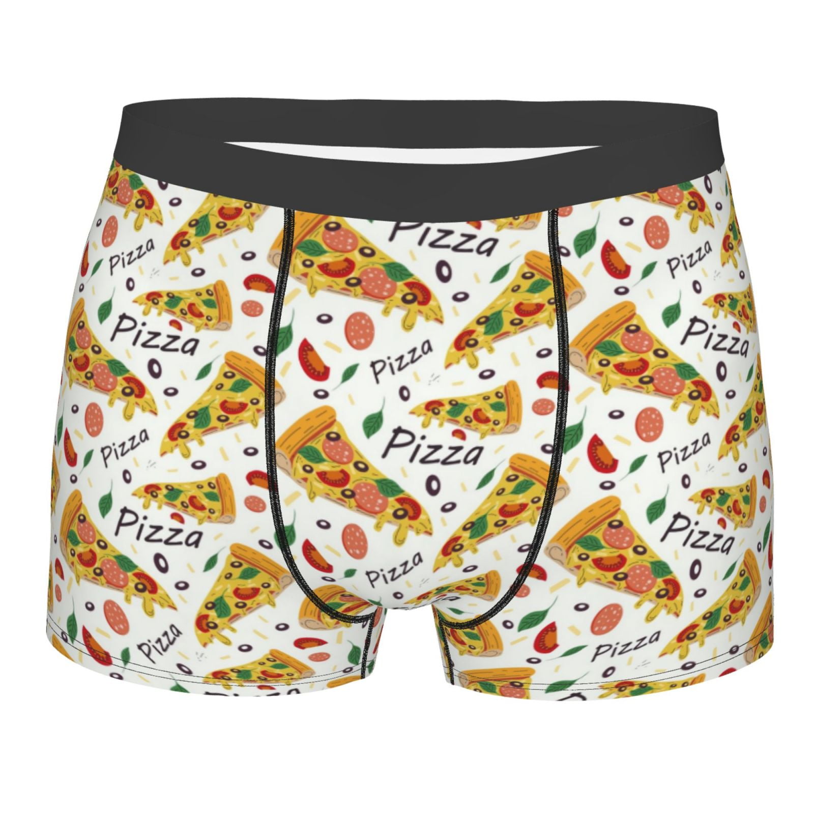 JUNZAN Pizza Slices Mens Underwear Boxer Briefs for Men’s - Large ...
