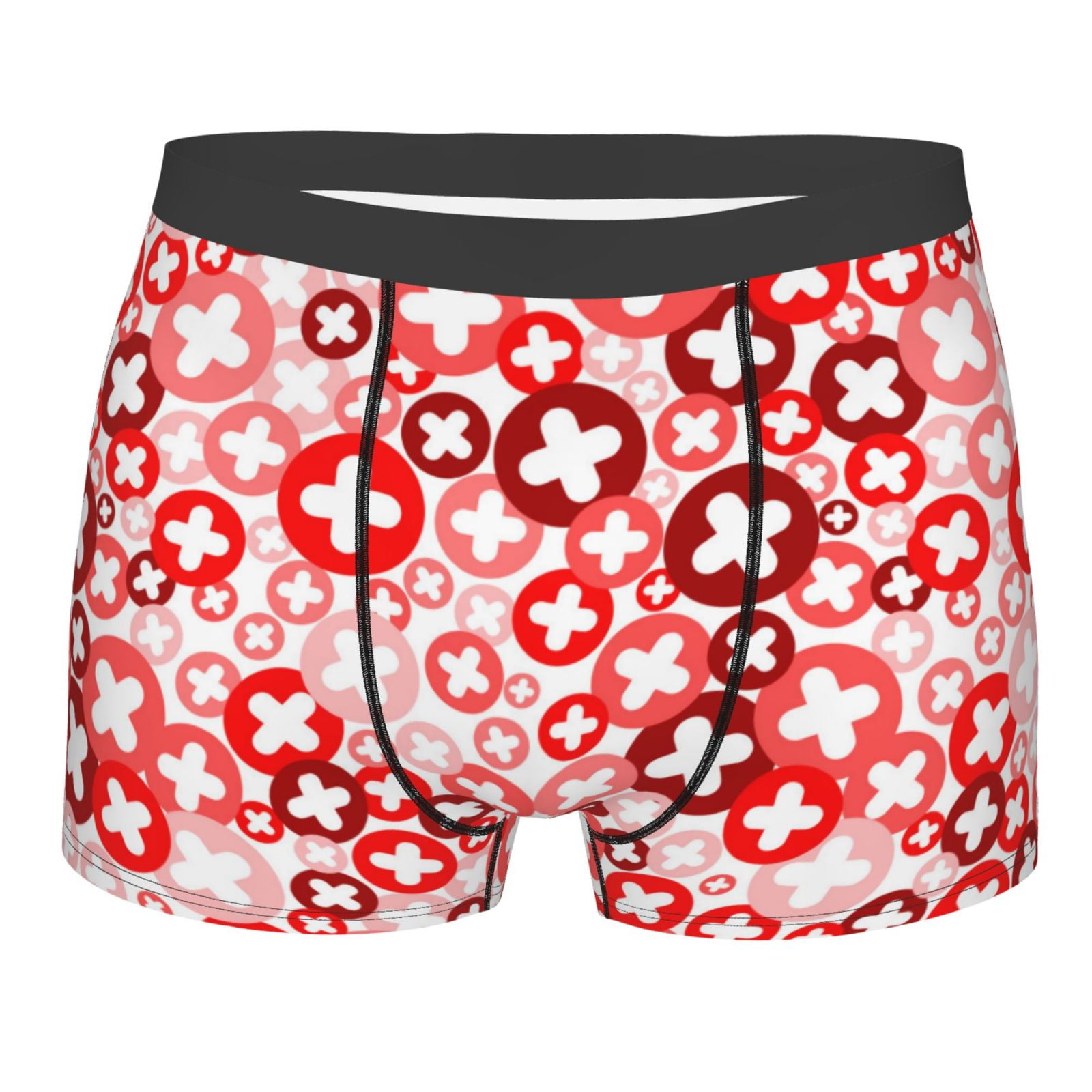 JUNZAN Plus Cross Mens Underwear Boxer Briefs for Men’s - Large ...
