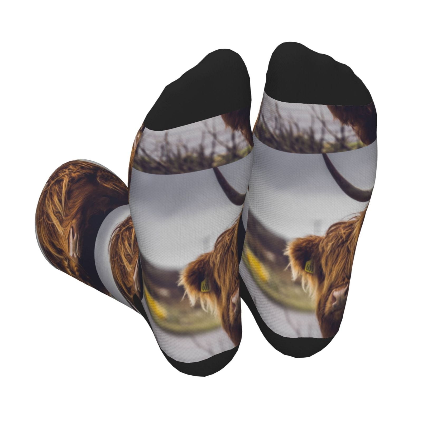 JUNZAN Portrait Of Cow With Its Baby Cow Design Fun Novelty Knee Warmer ...