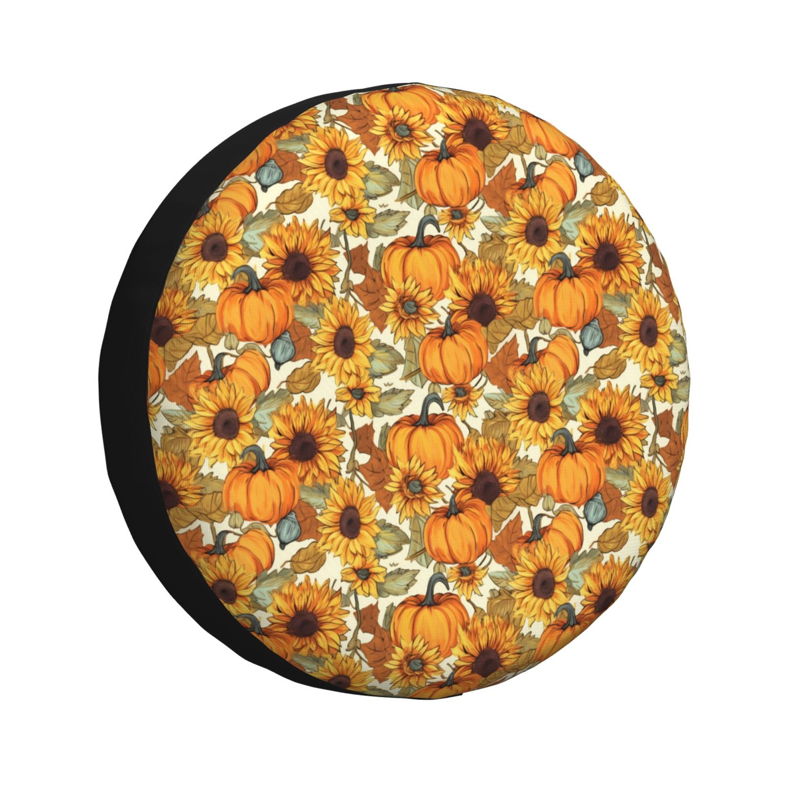JUNZAN Pumpkins And Sunflowers A Spare Tire Cover Wheel Protector for ...