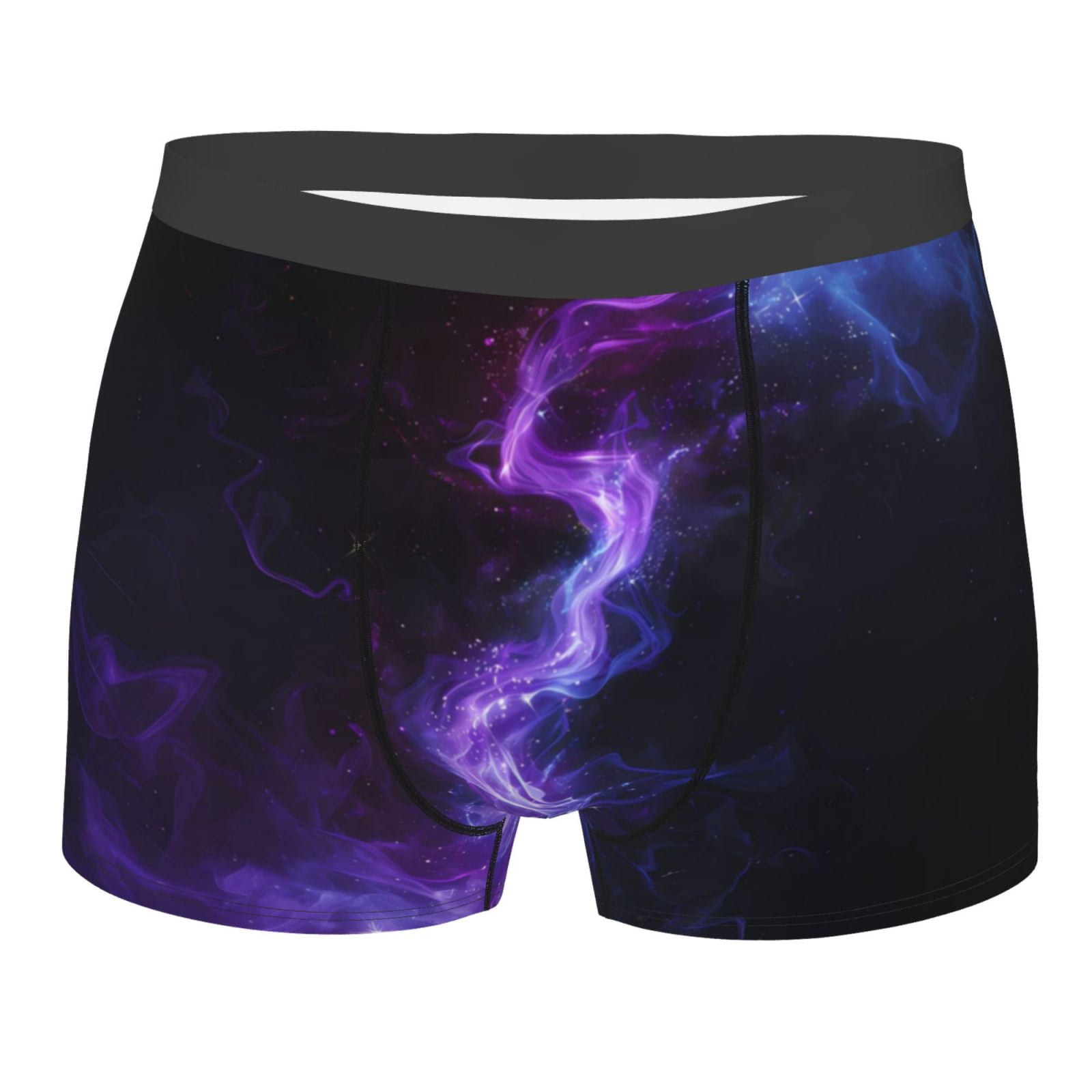 JUNZAN Purple And Blue Nebula Mens Underwear Boxer Briefs for Men’s ...