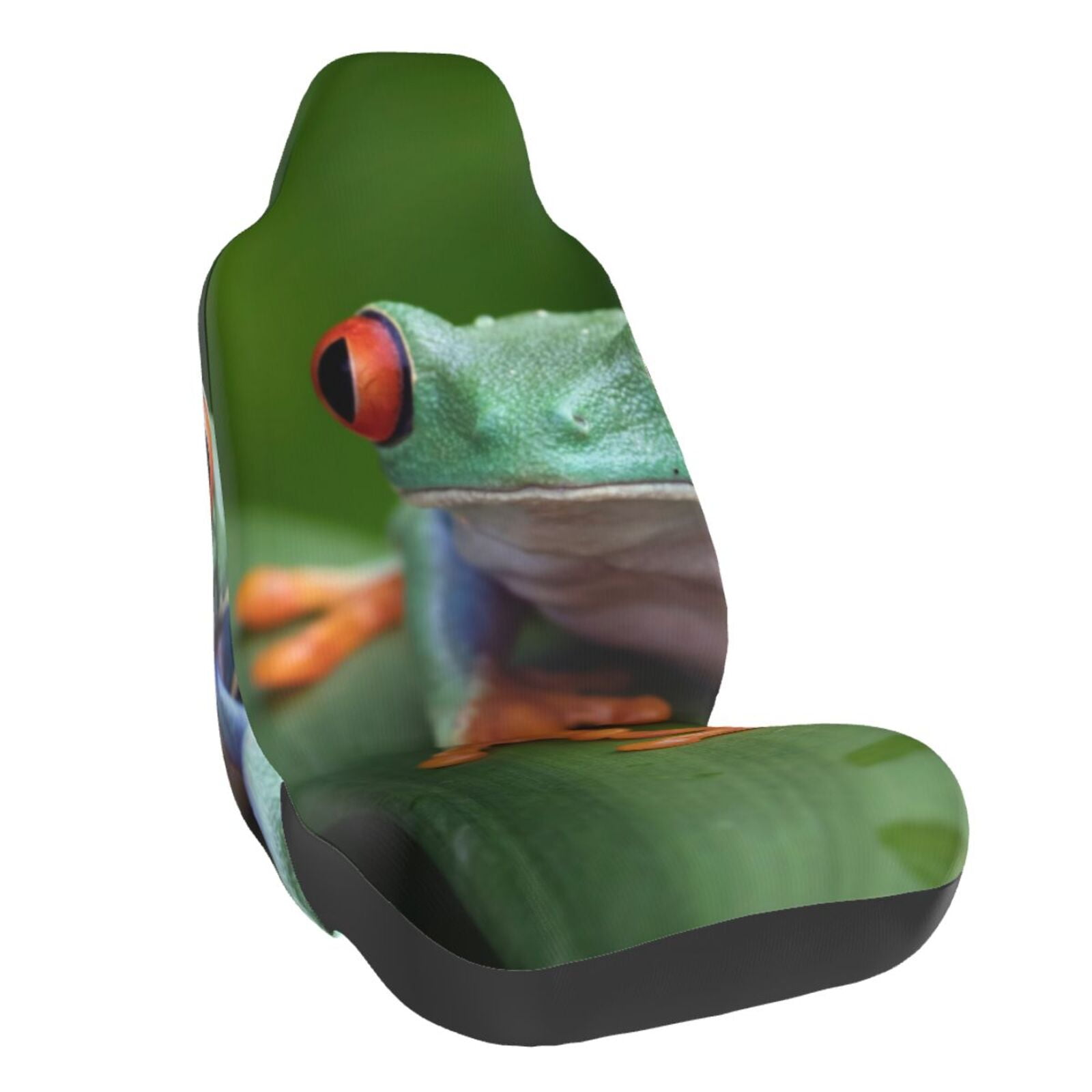 JUNZAN Red-Eyed Tree Frog Pattern Seat Covers,Universal Fit Sedans,Cars ...