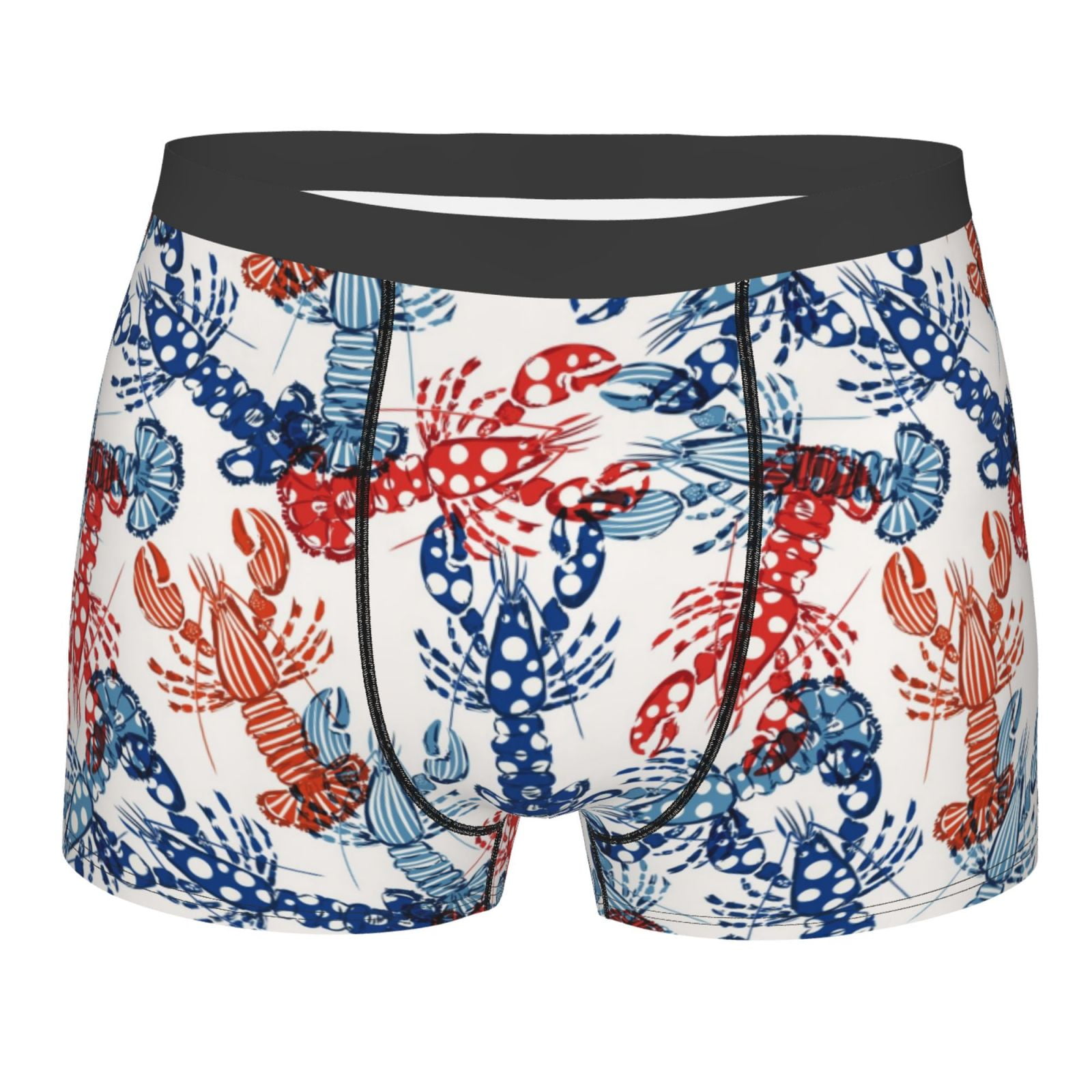 JUNZAN Red Lobster Mens Underwear Boxer Briefs for Men’s - Large ...