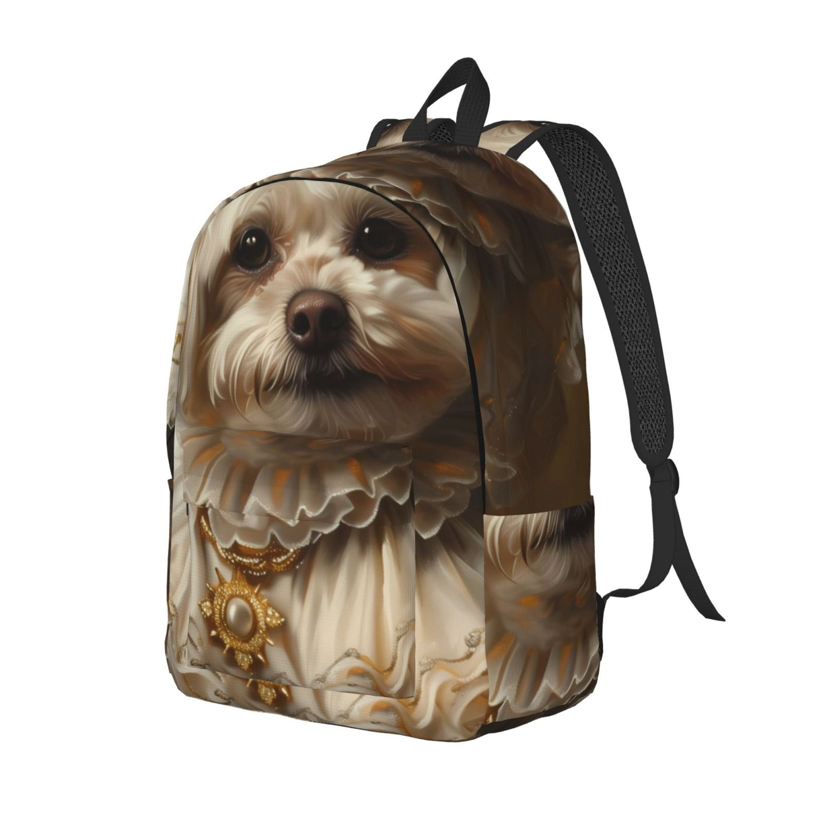 JUNZAN Regal Dog In Royal Attire Pattern Travel Laptop Backpack for Men ...