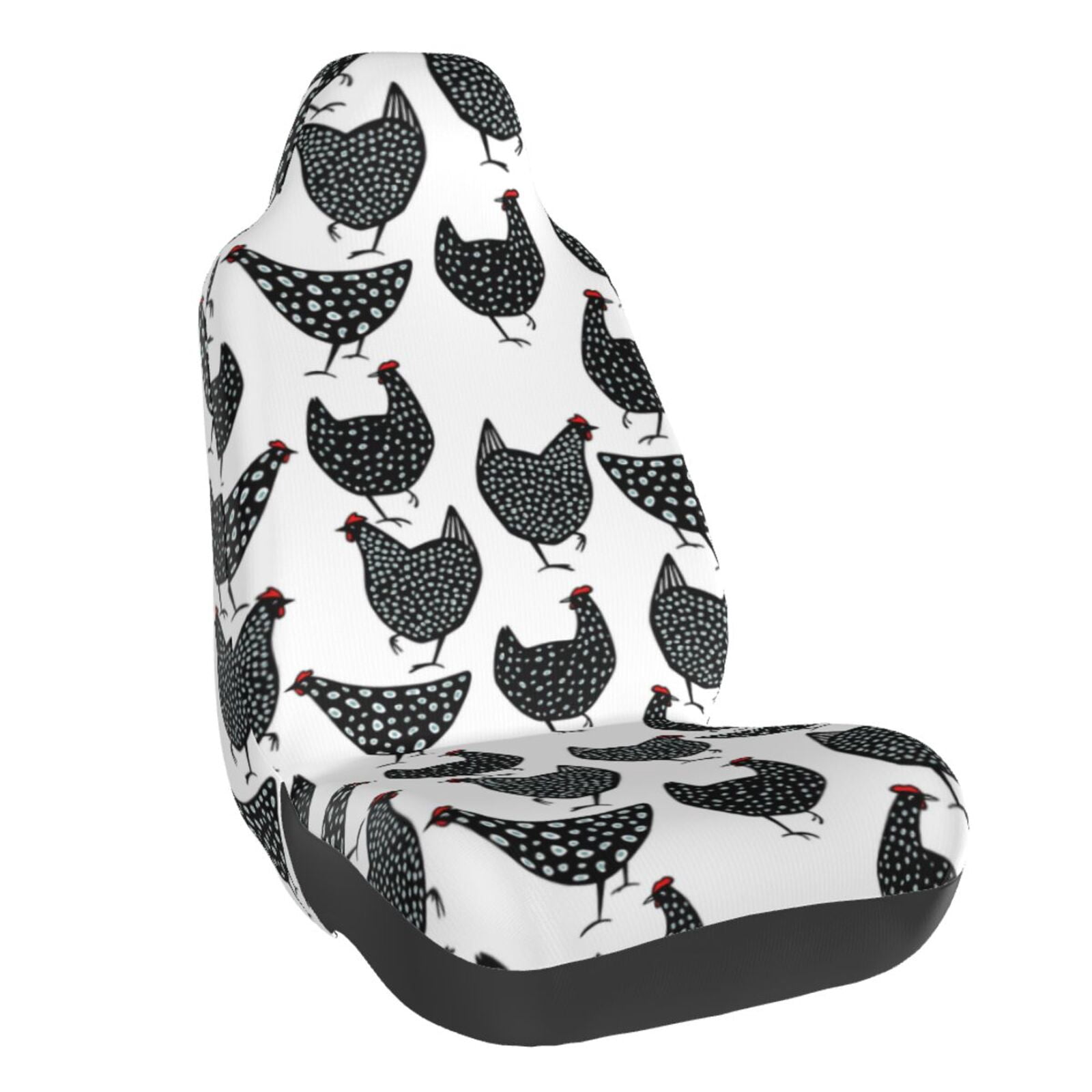 JUNZAN Retro Rooster Pattern Seat Covers,Universal Fit Sedans,Cars,Vans ...