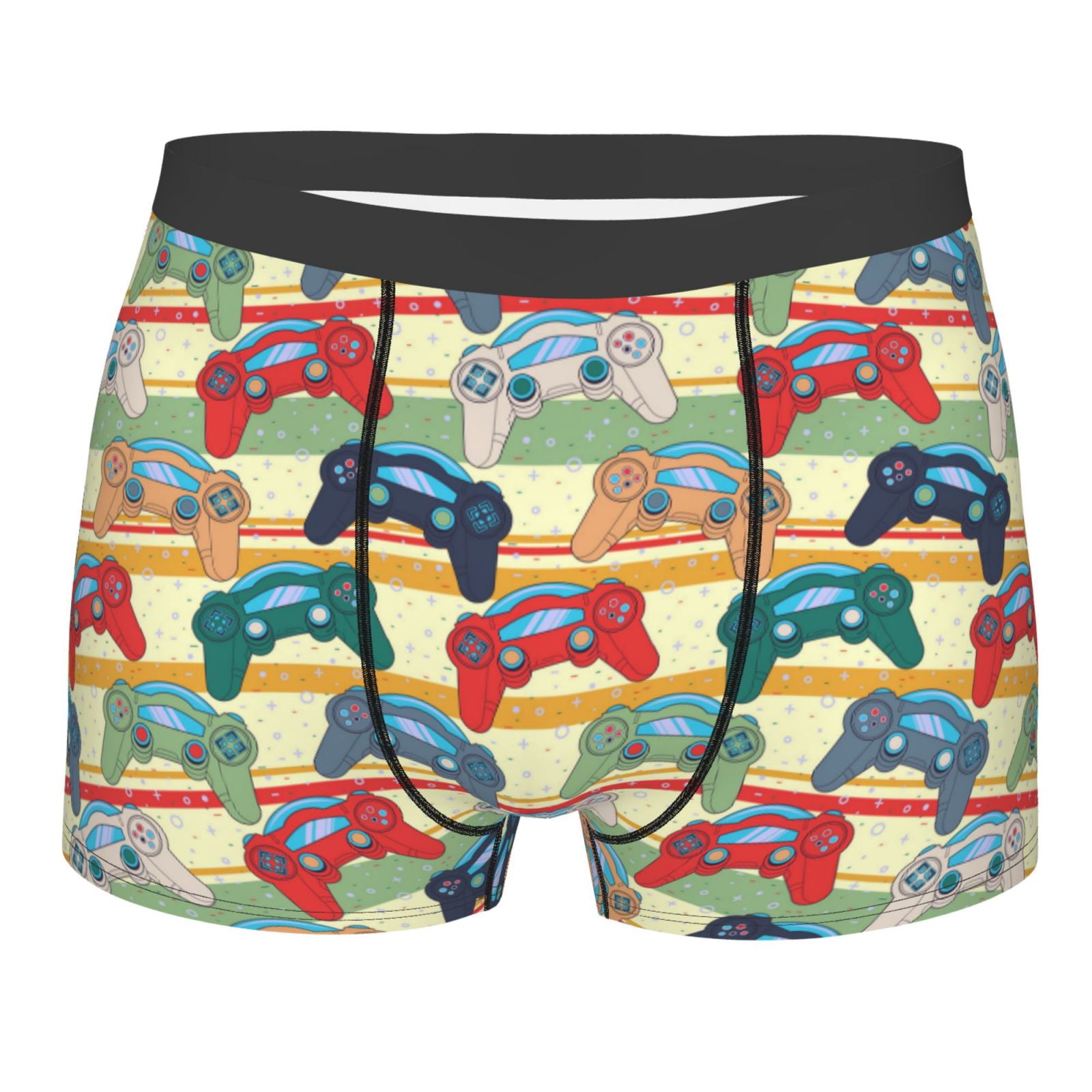 JUNZAN Retro With Joysticks Mens Underwear Boxer Briefs for Men’s-Small ...