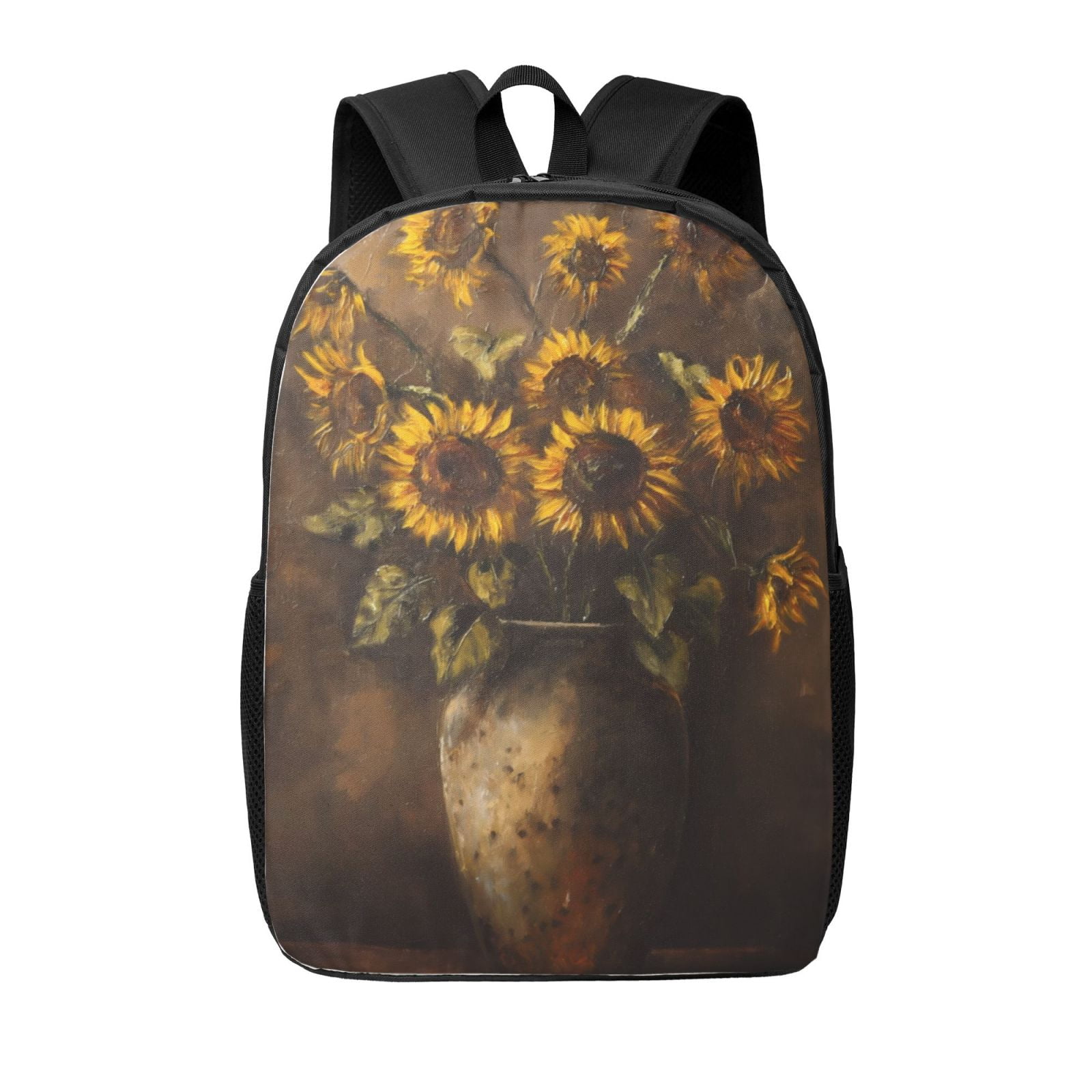 JUNZAN Rustic Sunflower Bouquet Pattern Travel Laptop Backpack for Men ...