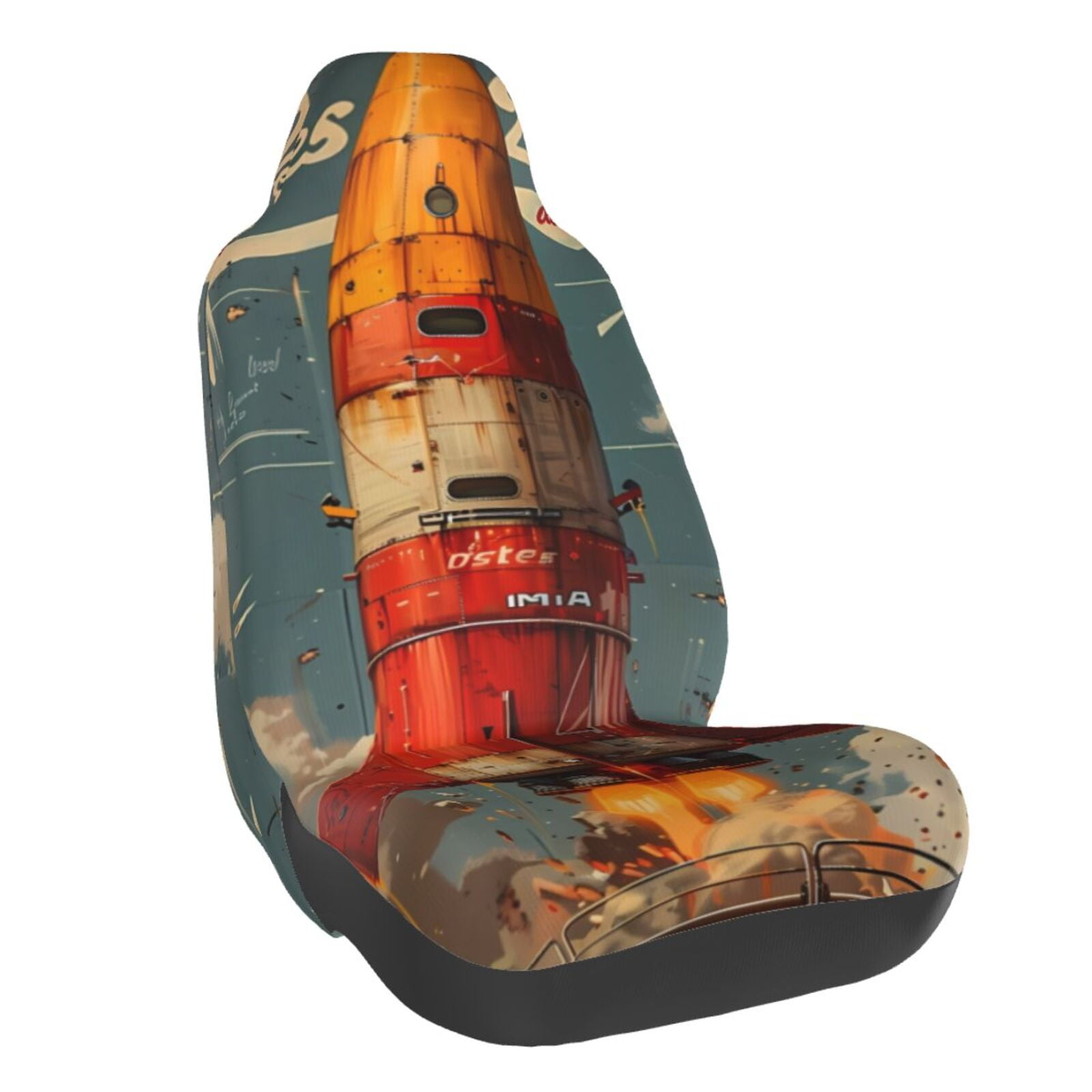 JUNZAN Rusty Rocket Launch Pattern Seat Covers,Universal Fit Sedans,Cars,Vans,SUV,Truck ...