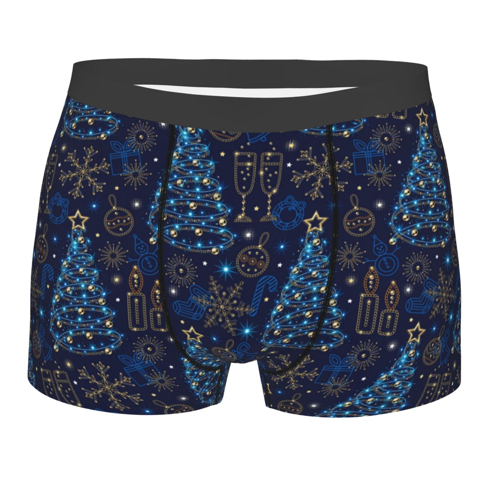 JUNZAN Shining Christmas Tree Mens Underwear Boxer Briefs for Men’s ...