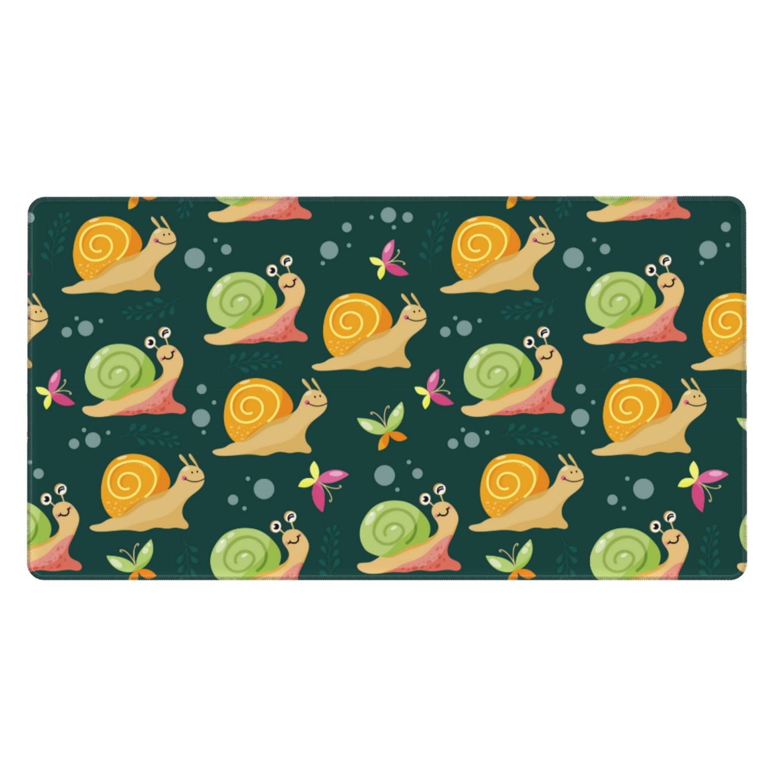 JUNZAN Snails And Butterfies Extra Large Mouse Pad for Boys Girl Men ...