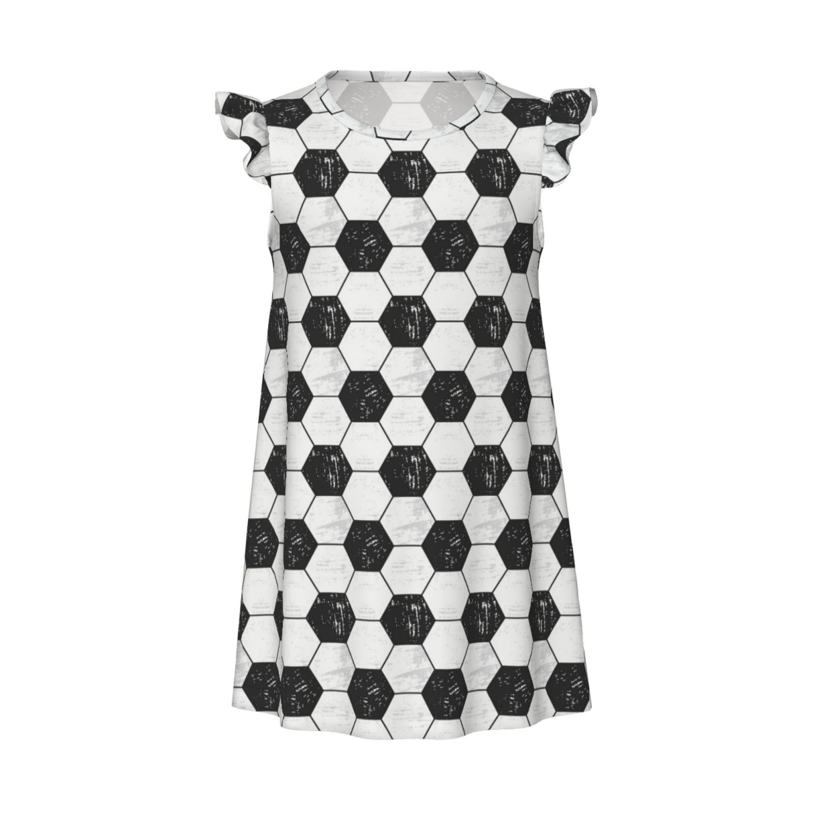 JUNZAN Soccer Print Girls Nightgown Pajamas - Soft Toddler Sleepwear ...