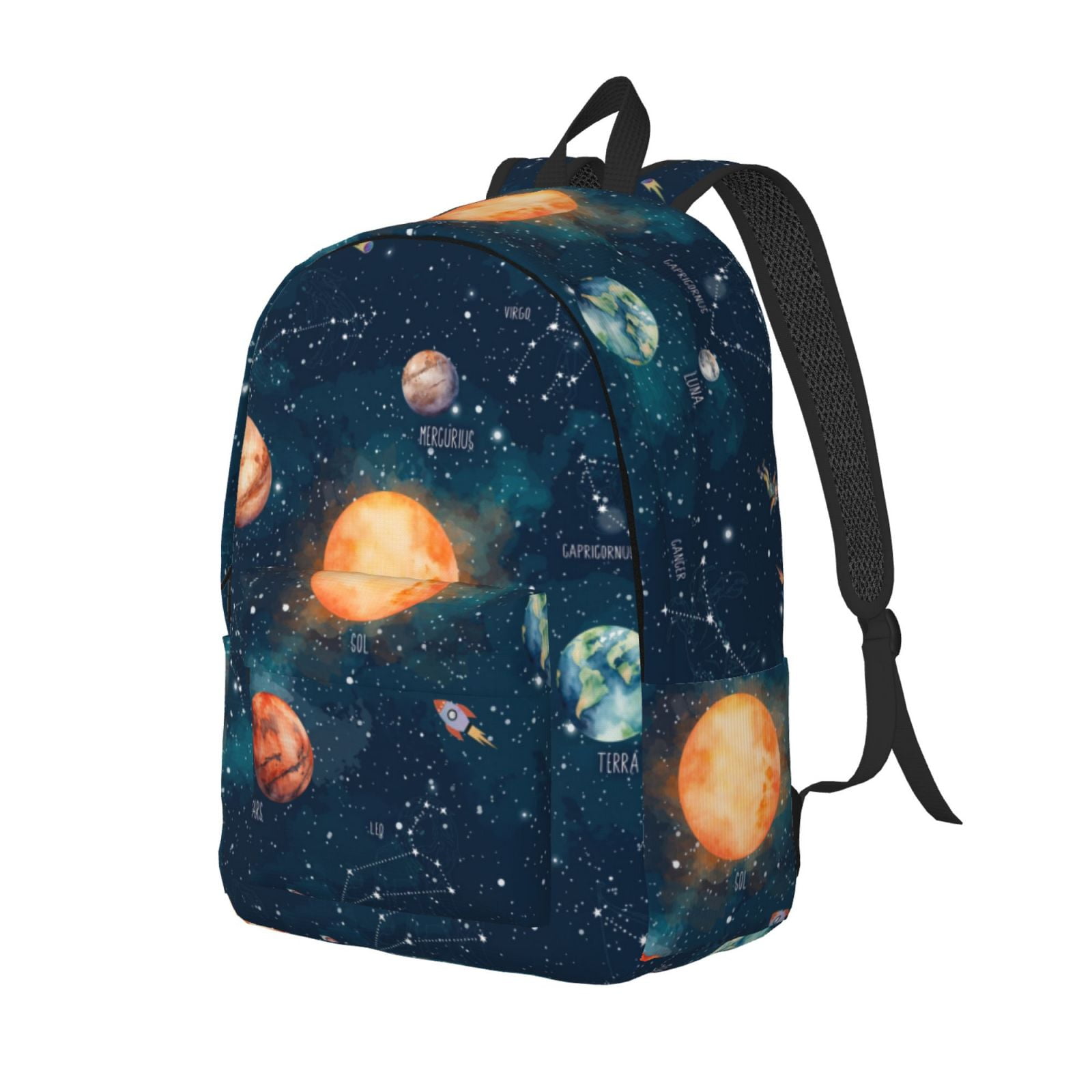JUNZAN Solar System And Planets Pattern Travel Laptop Backpack for Men ...