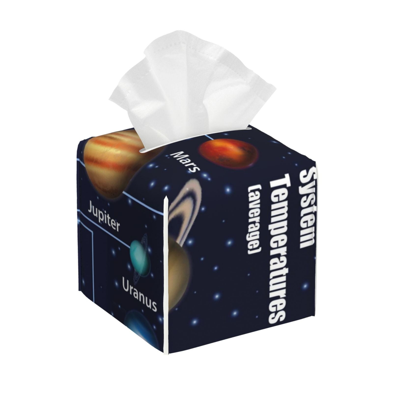 JUNZAN Solar System for Tissue Box Cover Holder, Square Facial Tissue ...