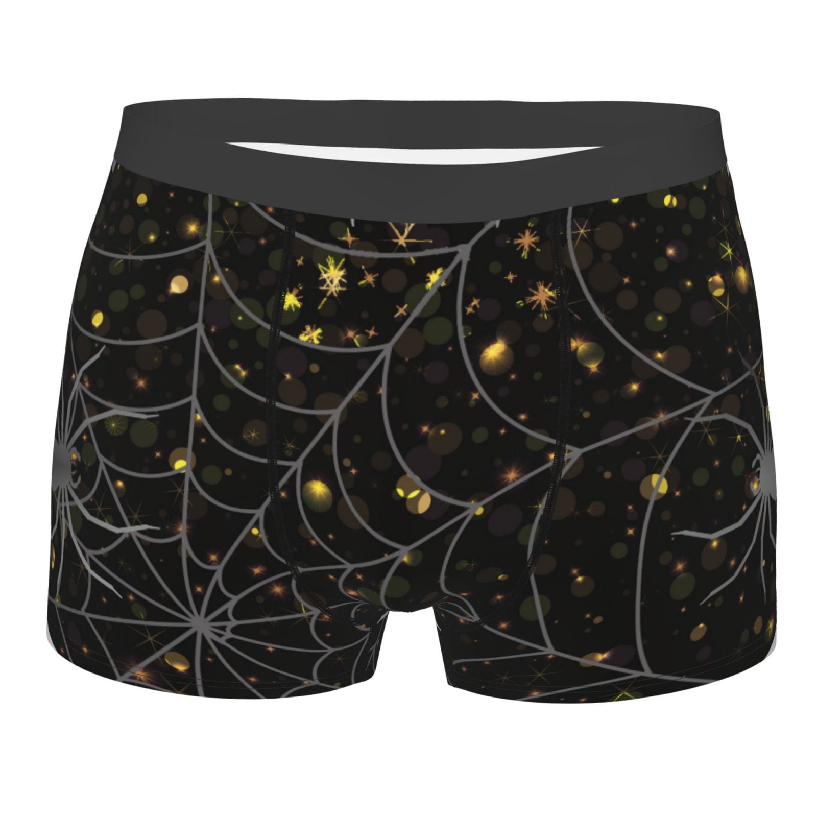 JUNZAN Spiderweb Bats And A Spider Mens Underwear Boxer Briefs for Men ...