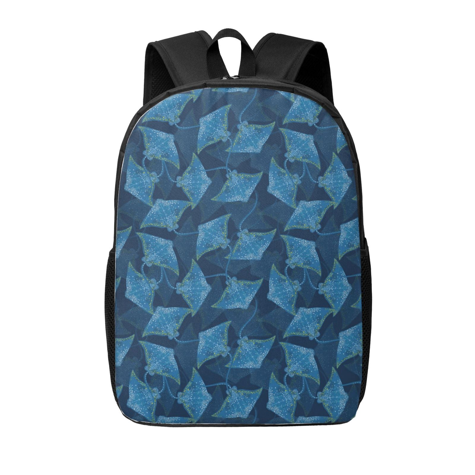 JUNZAN Stingray Pattern Travel Laptop Backpack for Men Women,17Inch ...