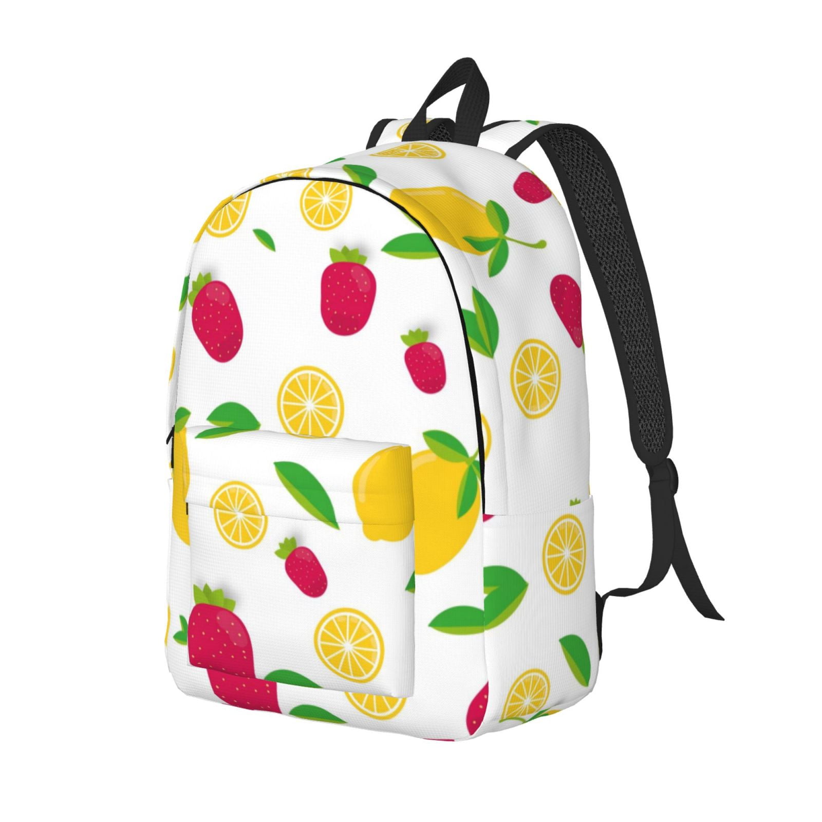 JUNZAN Strawberry and Lemon Pattern Travel Laptop Backpack for Men ...