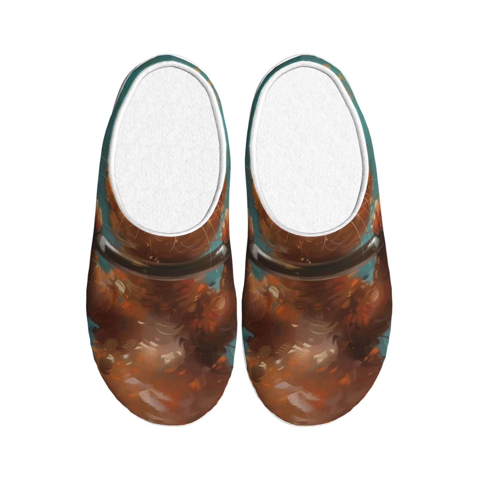 JUNZAN Strong Kitten Lifting Weights Print Cozy Slippers for Men& Women ...