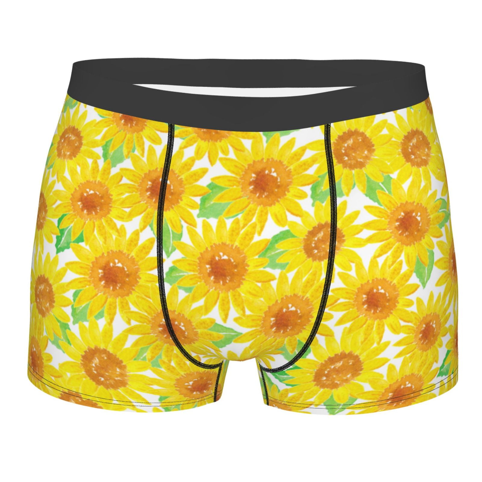 JUNZAN Sunflowers2 Mens Underwear Boxer Briefs for Men’s - Large ...
