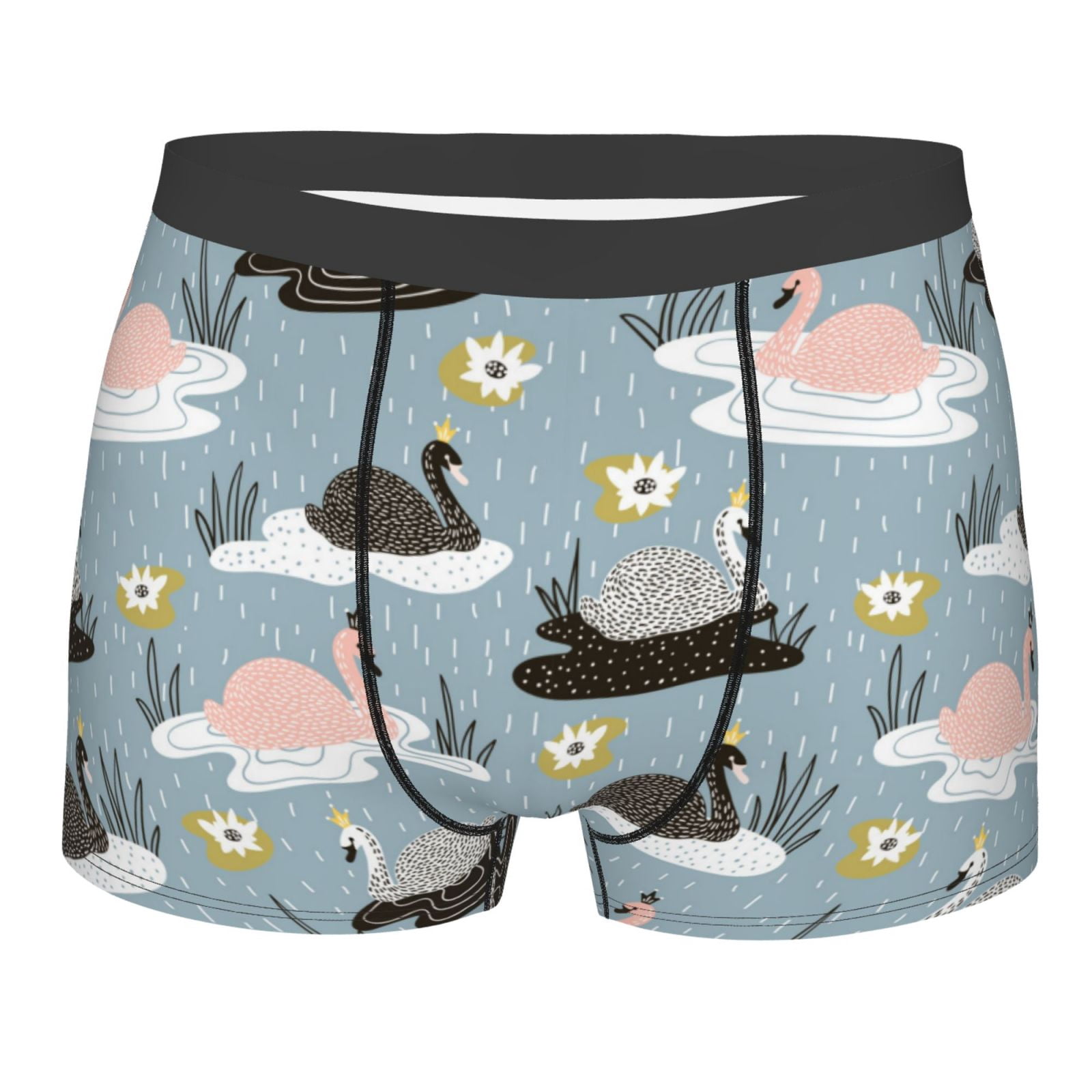 JUNZAN Swan Princess On Lake Mens Underwear Boxer Briefs for Men’s ...