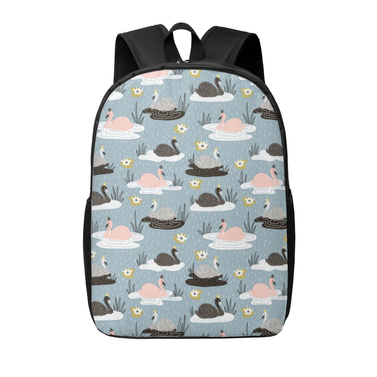 JUNZAN Swan Princess On Lake Pattern Travel Laptop Backpack for Men ...