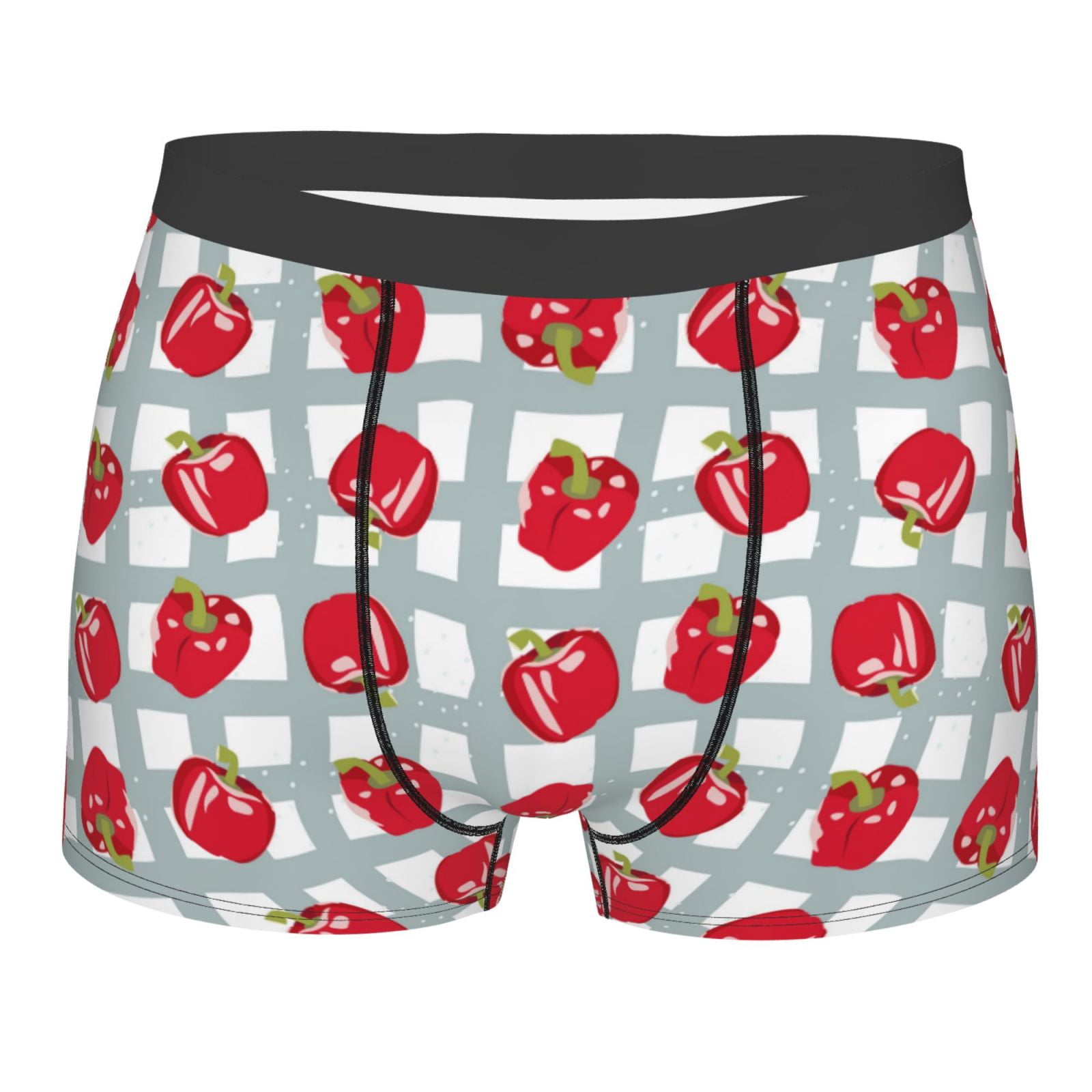 JUNZAN Sweet Red Fruit Mens Underwear Boxer Briefs for Men’s-Small ...