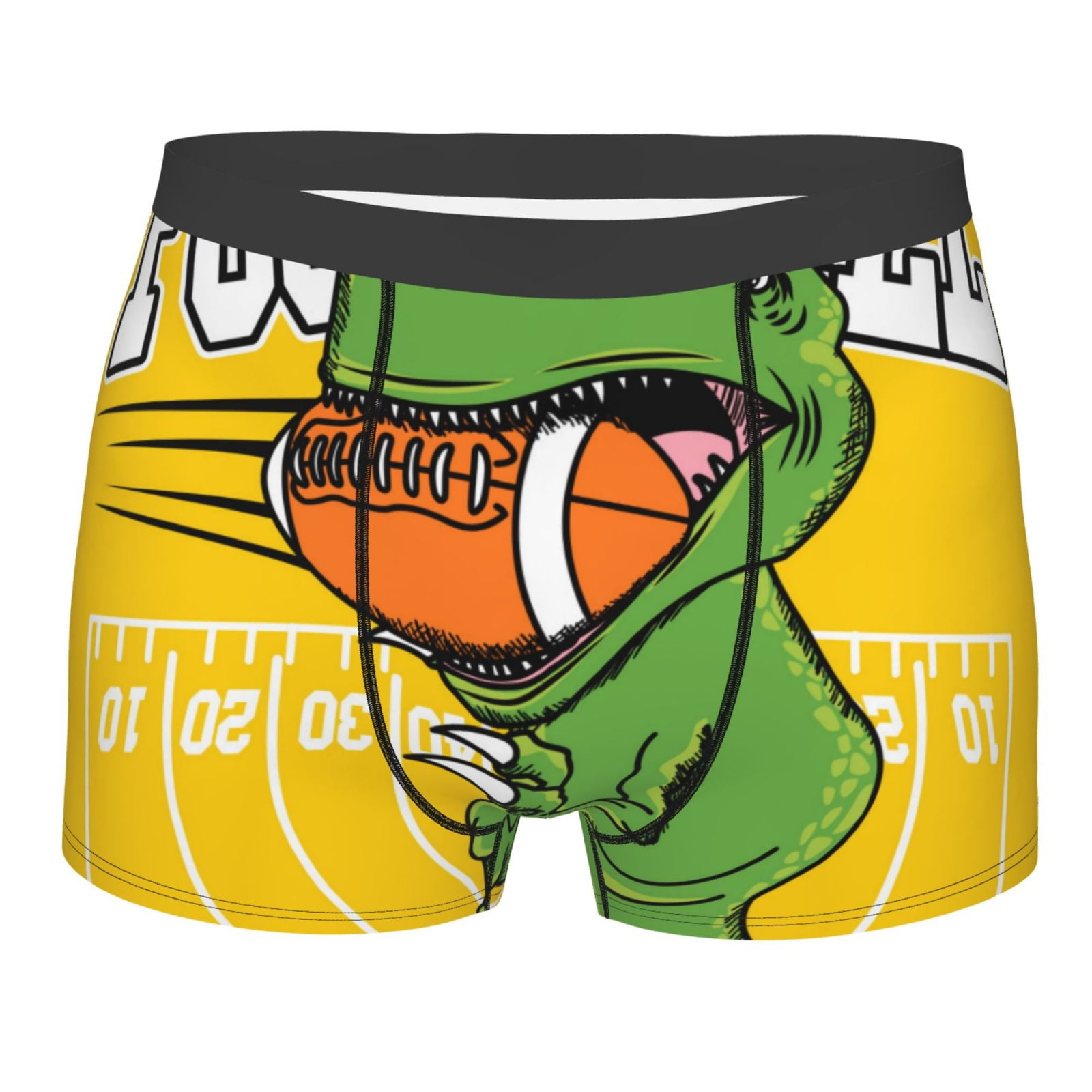 JUNZAN T-Rex Playing Football Mens Underwear Boxer Briefs for Men’s ...