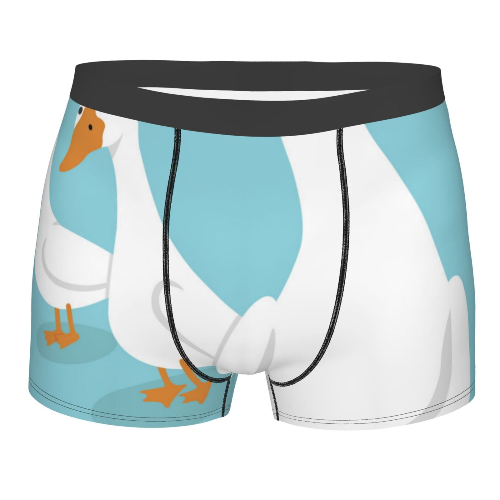 JUNZAN Three White Geese Mens Underwear Boxer Briefs for Men’s-Medium ...