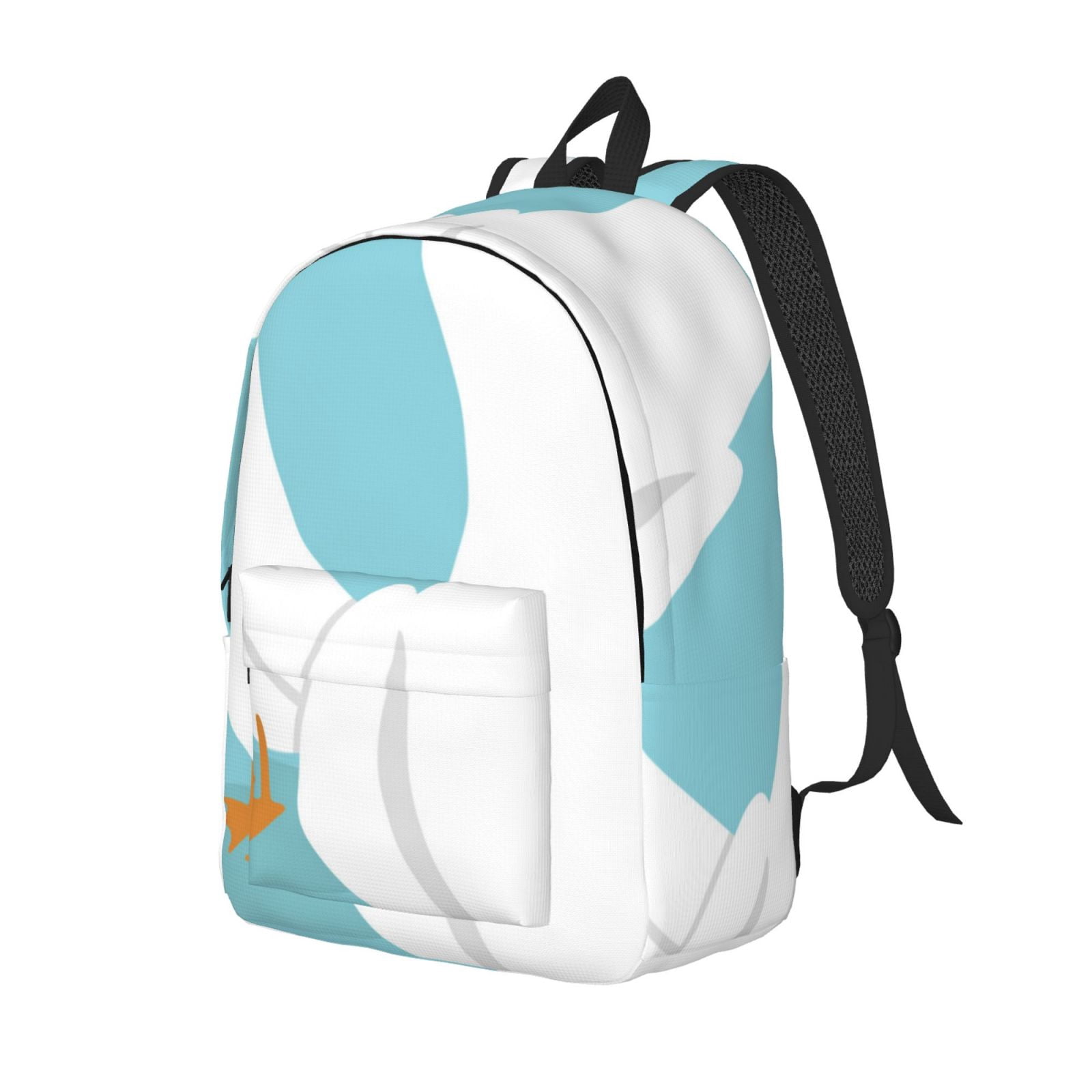 JUNZAN Three White Geese Pattern Travel Laptop Backpack for Men Women ...