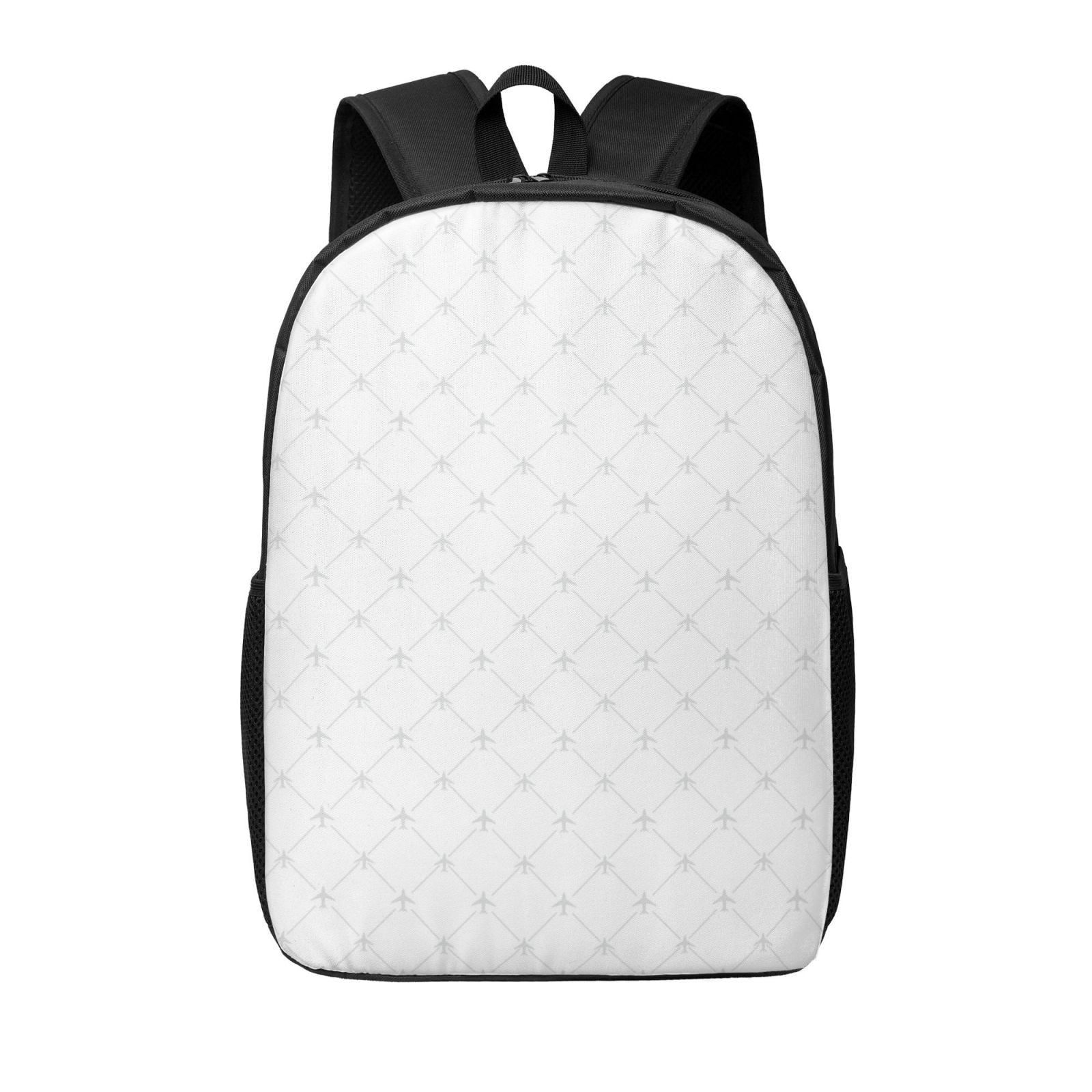 JUNZAN Travel Around The World Airplane Pattern Travel Laptop Backpack ...