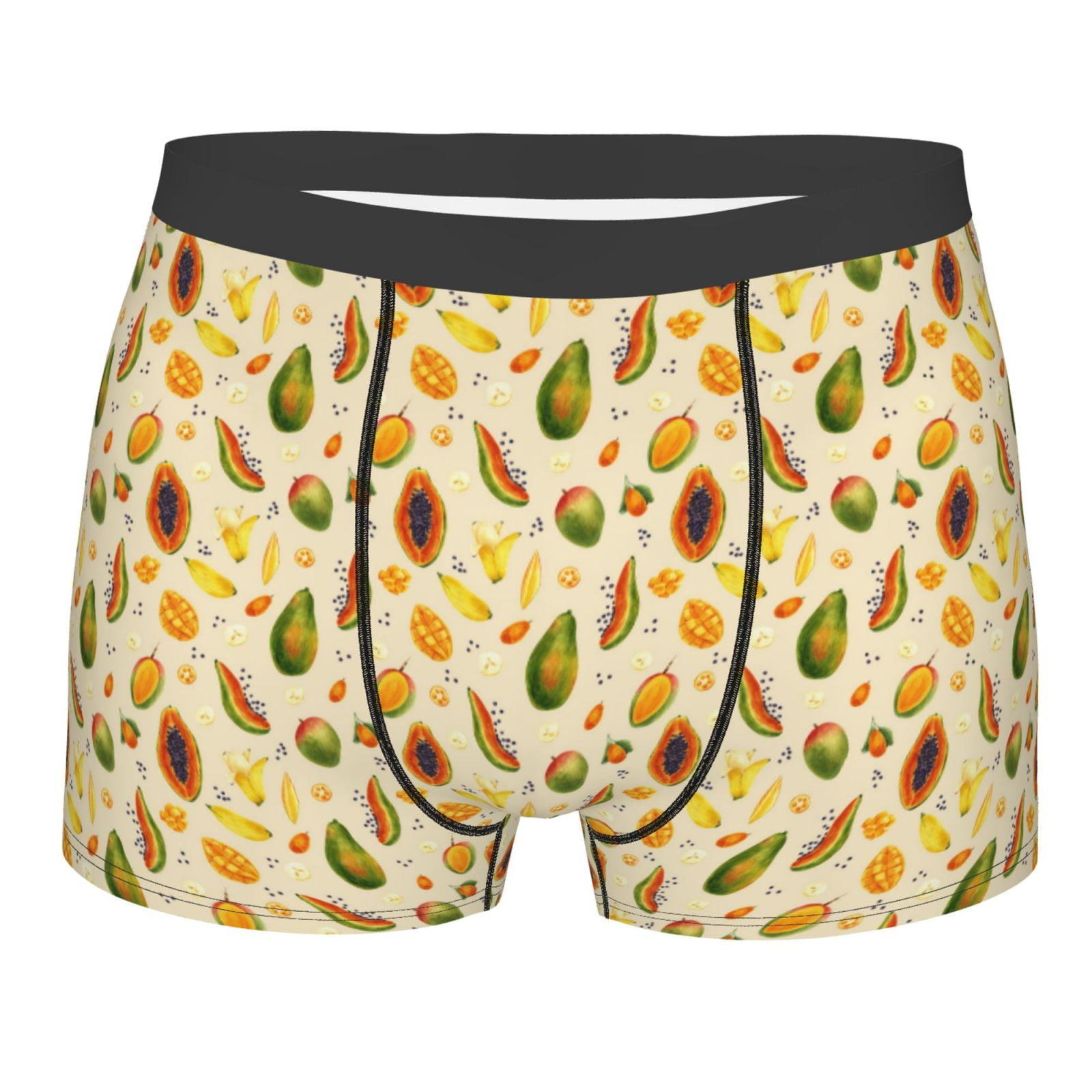 JUNZAN Tropical Fruits Mens Underwear Boxer Briefs for Men’s-Small ...