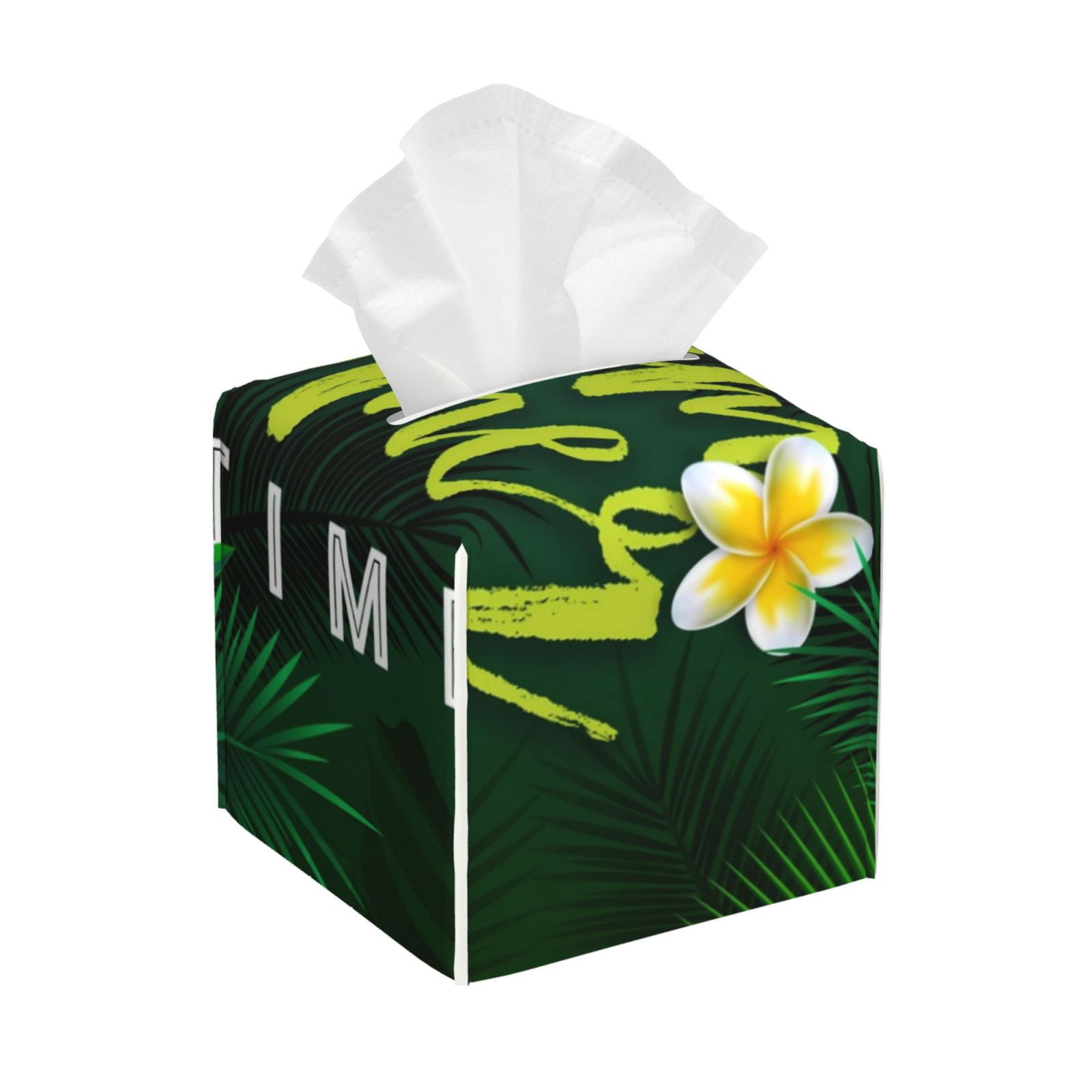 JUNZAN Tropical Summer Vibes for Tissue Box Cover Holder, Square Facial ...