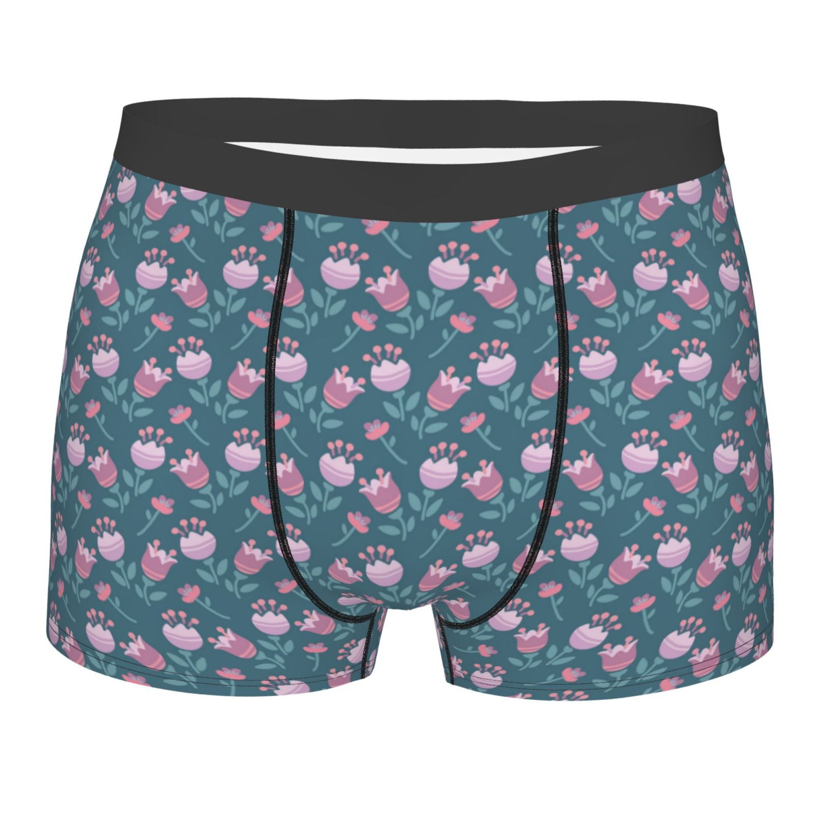 JUNZAN Tulips Flowers Mens Underwear Boxer Briefs for Men’s - Medium ...