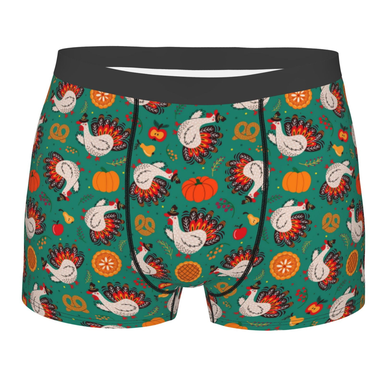 JUNZAN Turkey And Thanksgiving1 Mens Underwear Boxer Briefs for Men’s ...