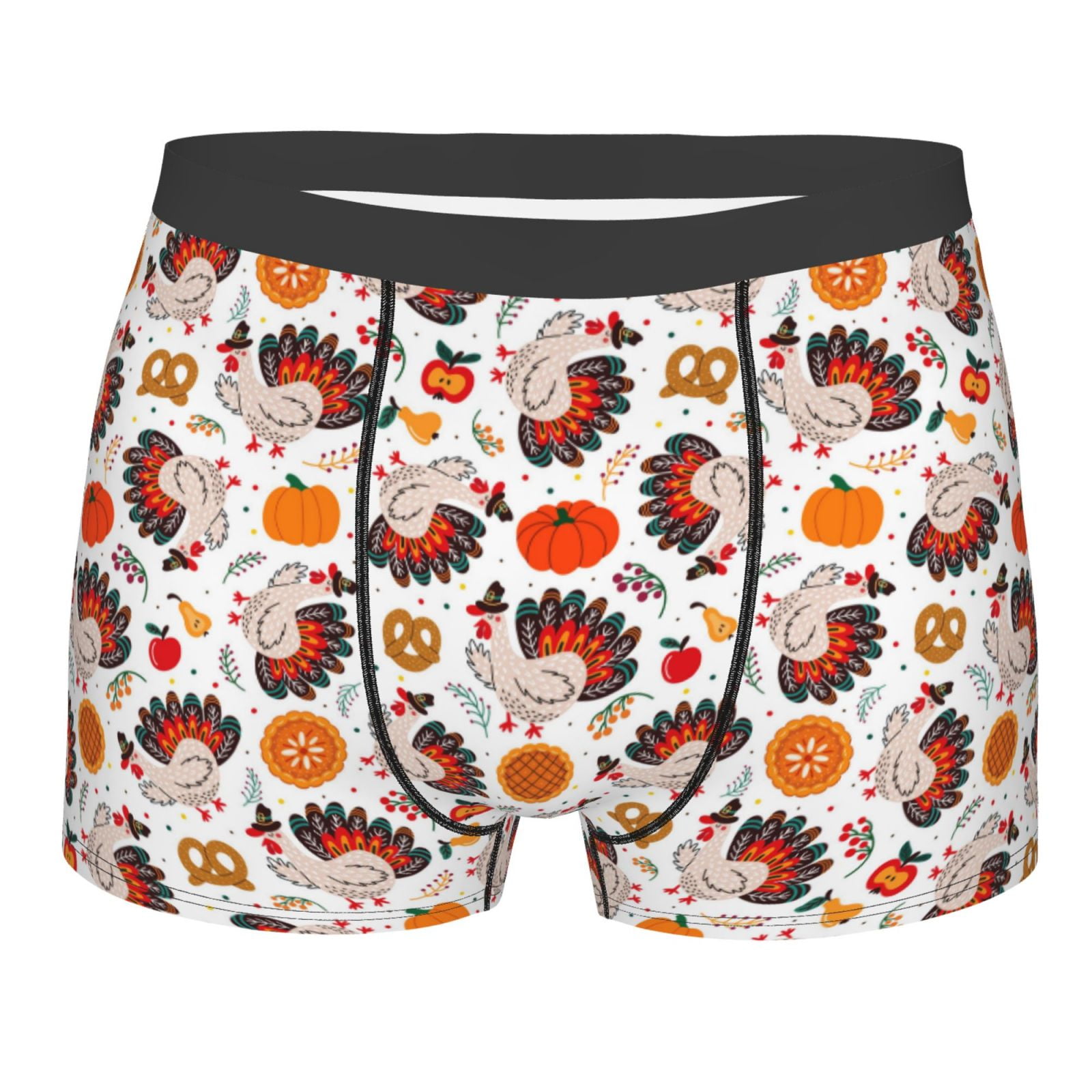 JUNZAN Turkey And Thanksgiving2 Mens Underwear Boxer Briefs for Men’s ...