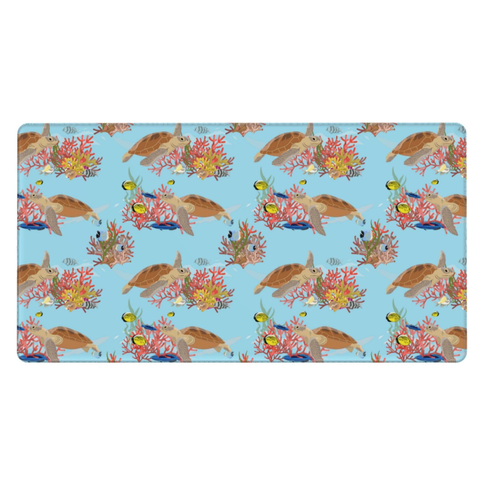 JUNZAN Turtles And Corals Extra Large Mouse Pad for Boys Girl Men Women ...