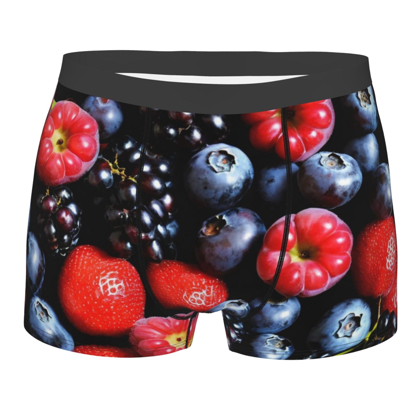 JUNZAN Variety Of Fruits And Berries Mens Underwear Boxer Briefs for ...
