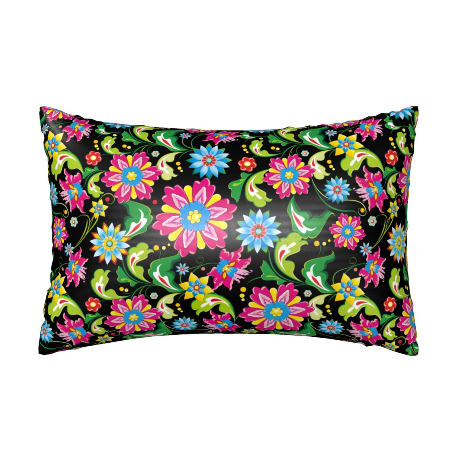 JUNZAN Vector Mexican Otomi Style Bright Silk Pillowcase for Hair and ...