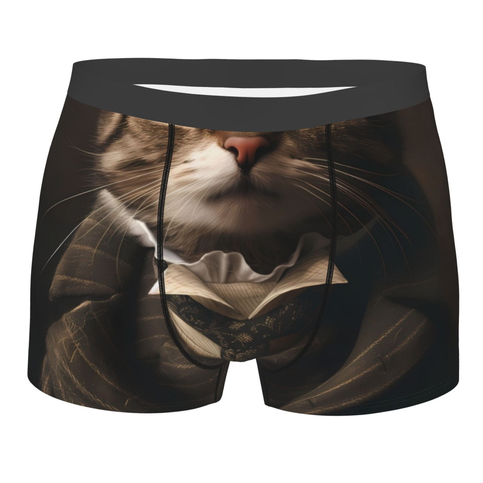 JUNZAN Victorian Gentle Cat Mens Underwear Boxer Briefs for Men’s-Small ...