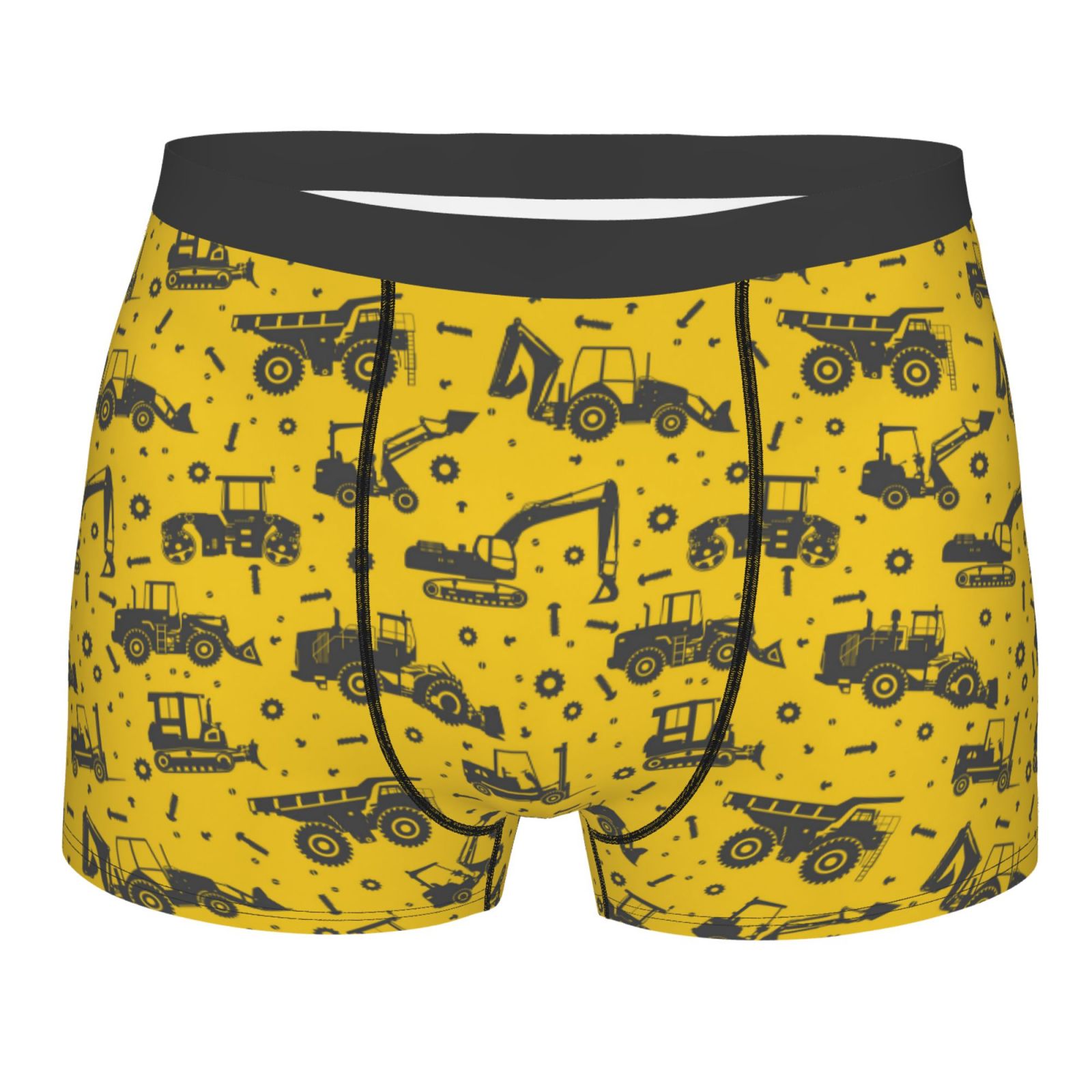 JUNZAN Vintage Excavator Mens Underwear Boxer Briefs for Men’s - Medium ...