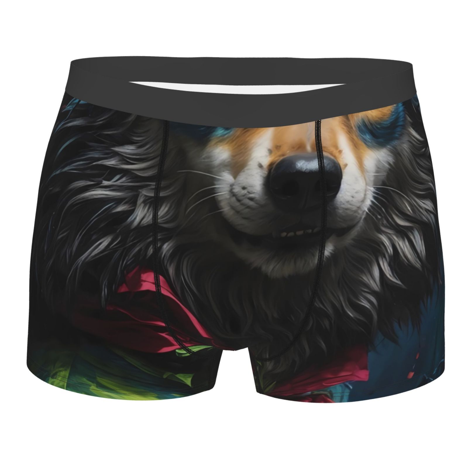 JUNZAN Vintage Wolf Warrior Mens Underwear Boxer Briefs for Men’s ...