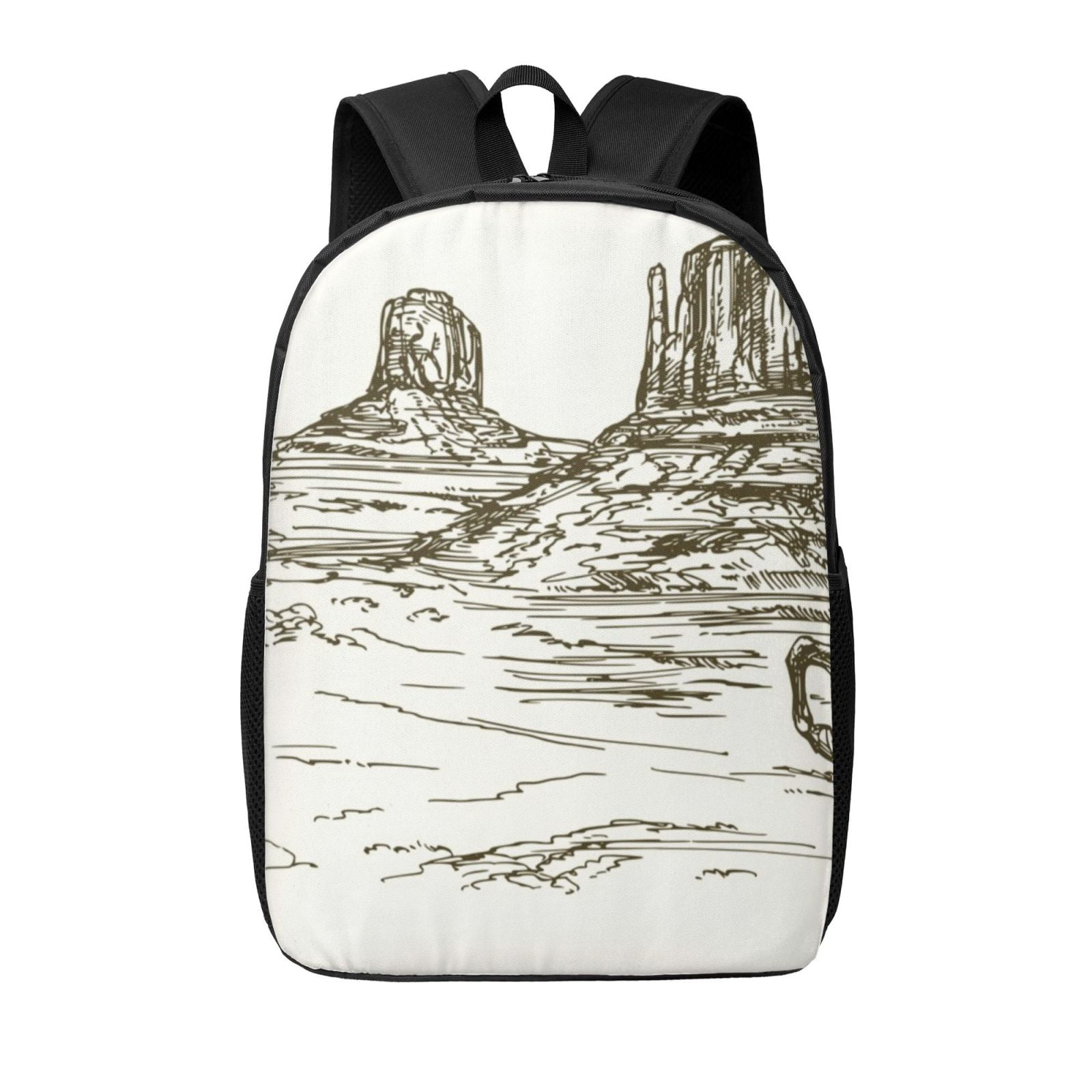 JUNZAN Wild West Desert With Cowboy Pattern Travel Laptop Backpack for ...