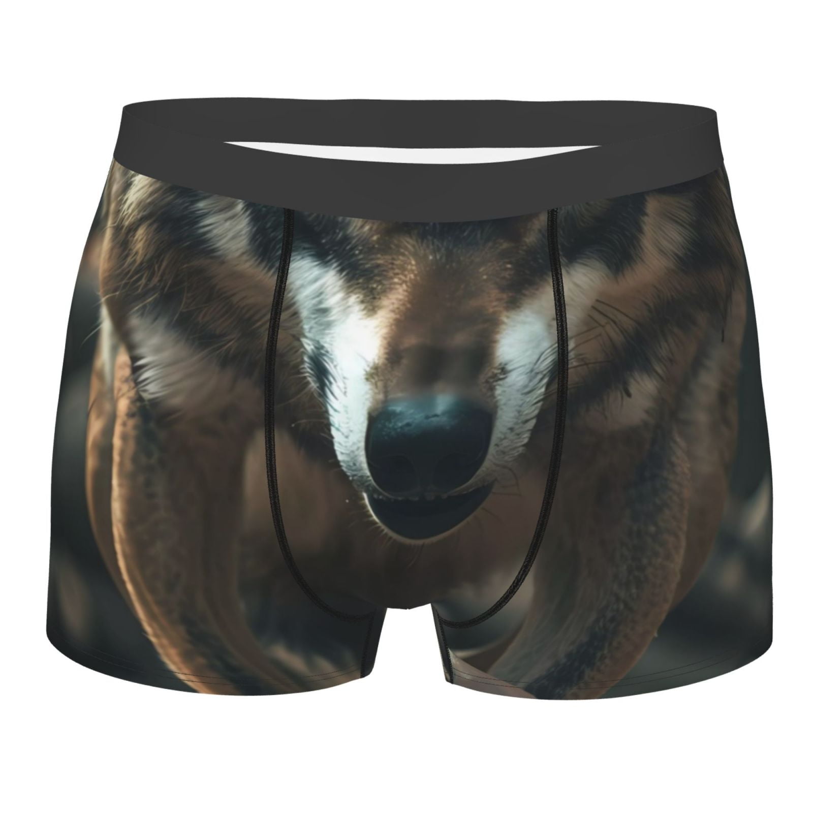 JUNZAN Wolf With Basketball Mens Underwear Boxer Briefs for Men’s ...
