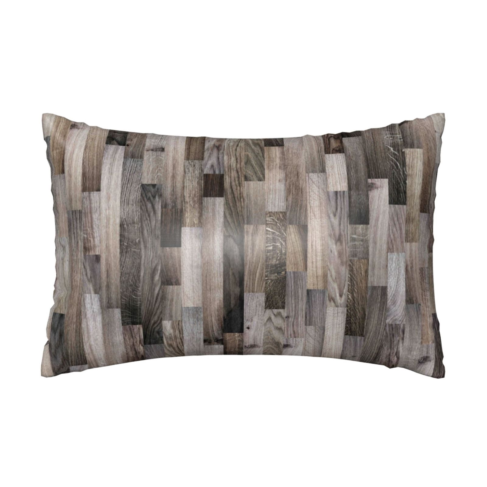 JUNZAN Wooden Texture Silk Pillowcase for Hair and Skin,Cooling Sleep ...