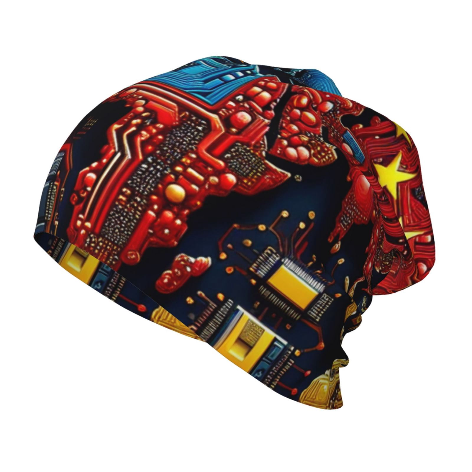 JUNZAN World Map Of Digital Circuits Pattern Kid's Soft Beanie Hat ...