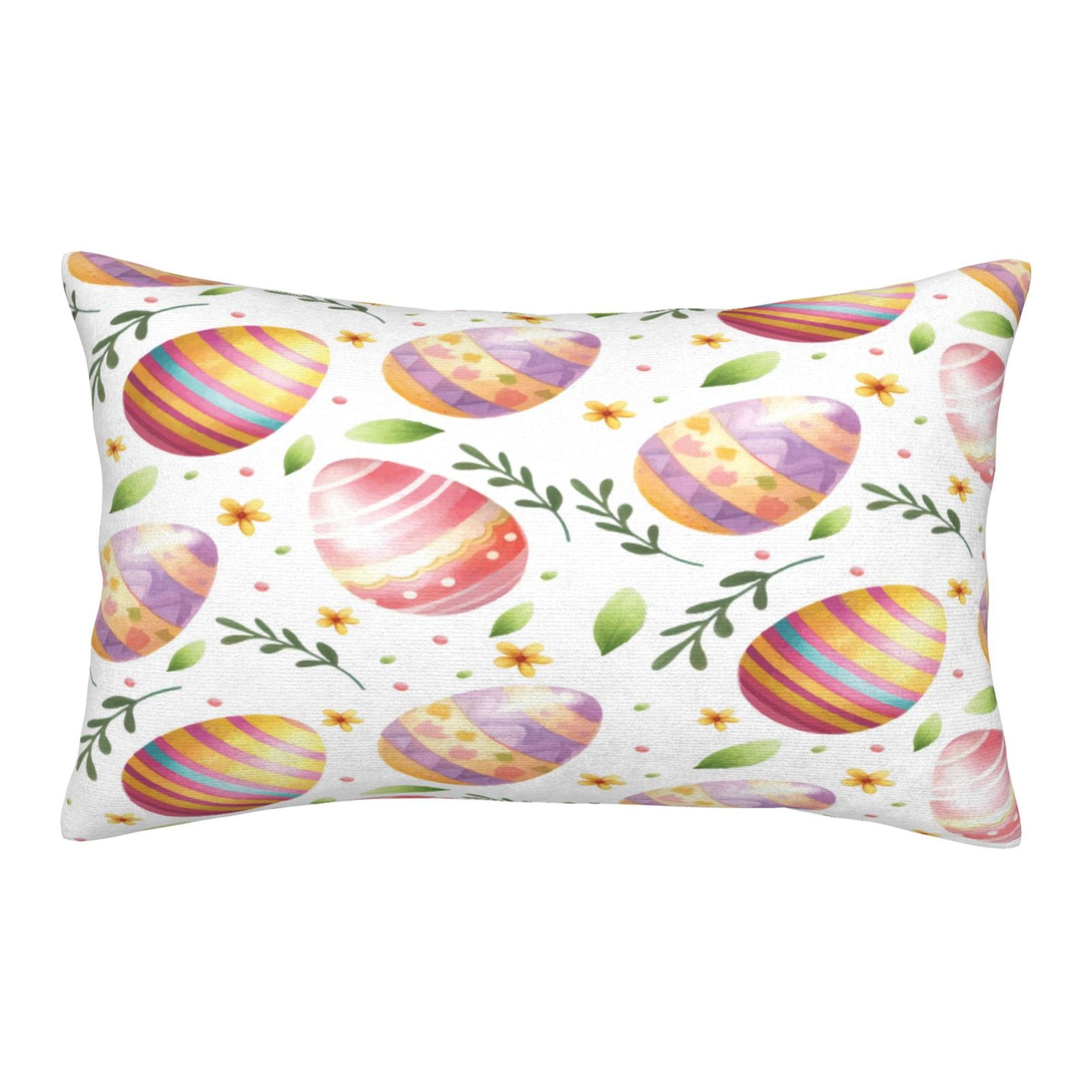 JUNZAN colorful easter eggs Pillow Cases Standard Size, with Envelope ...