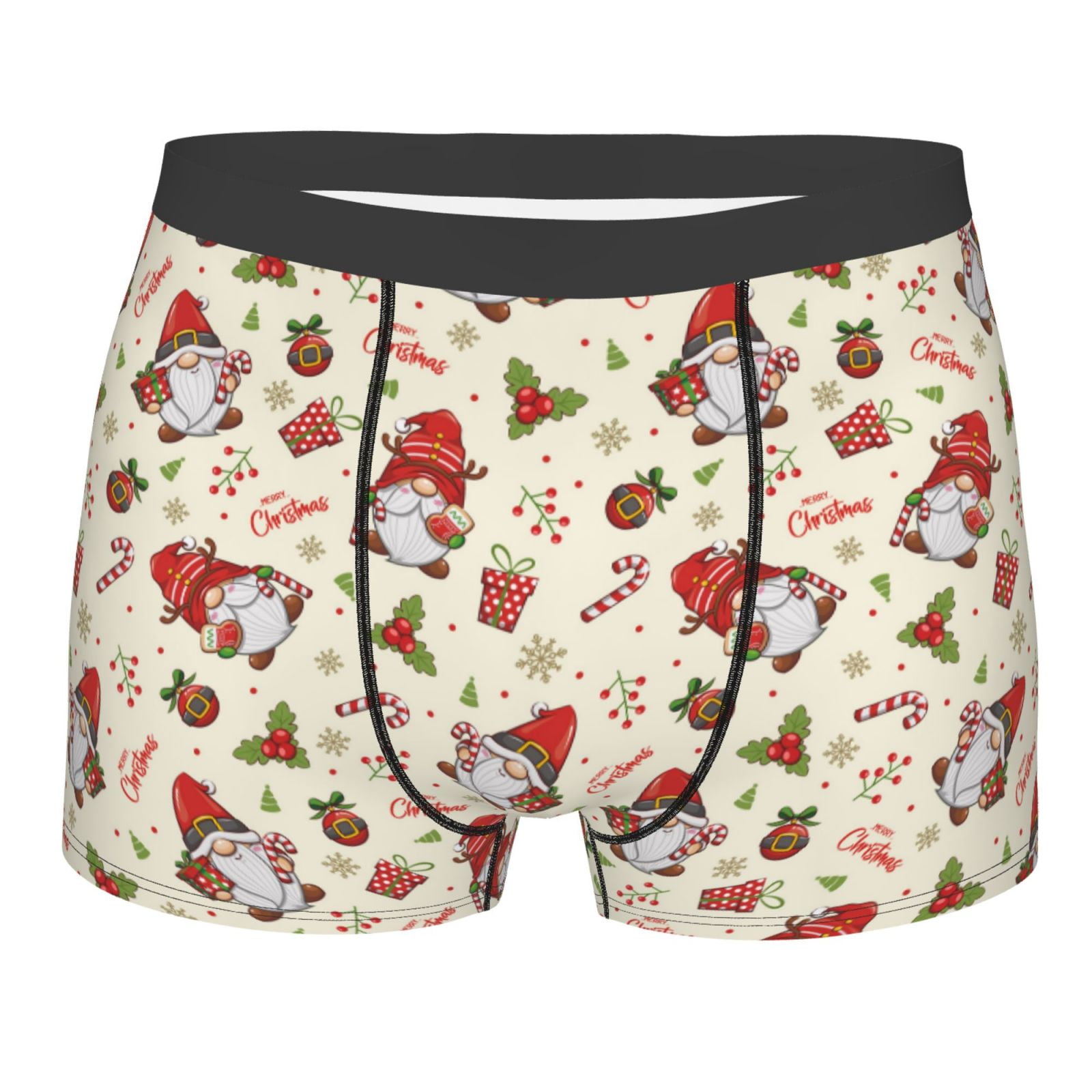 JUNZAN cute Santa with Gifts Mens Underwear Boxer Briefs for Men’s ...